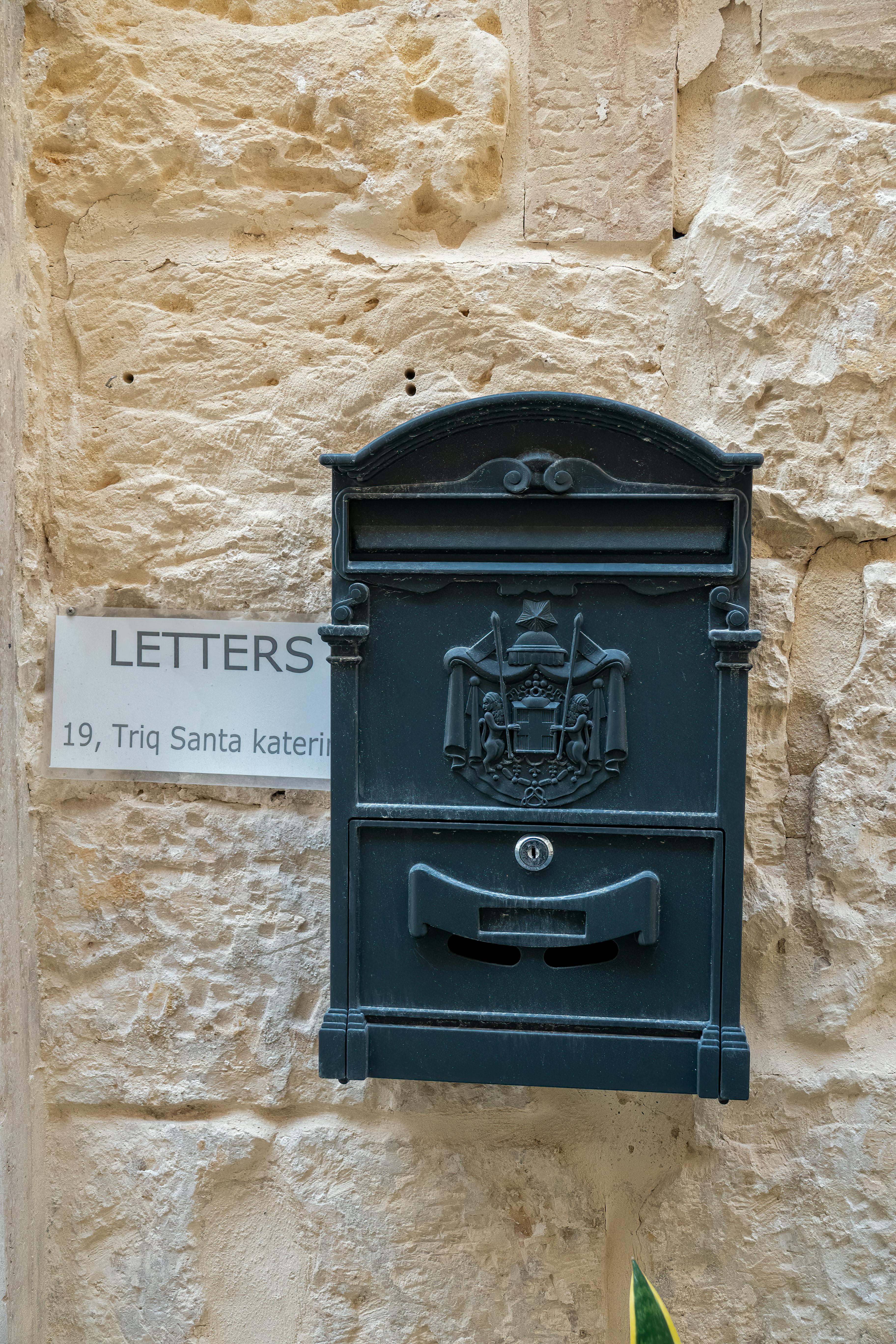 Vintage Letterbox on Stone Wall in Malta · Free Stock Photo