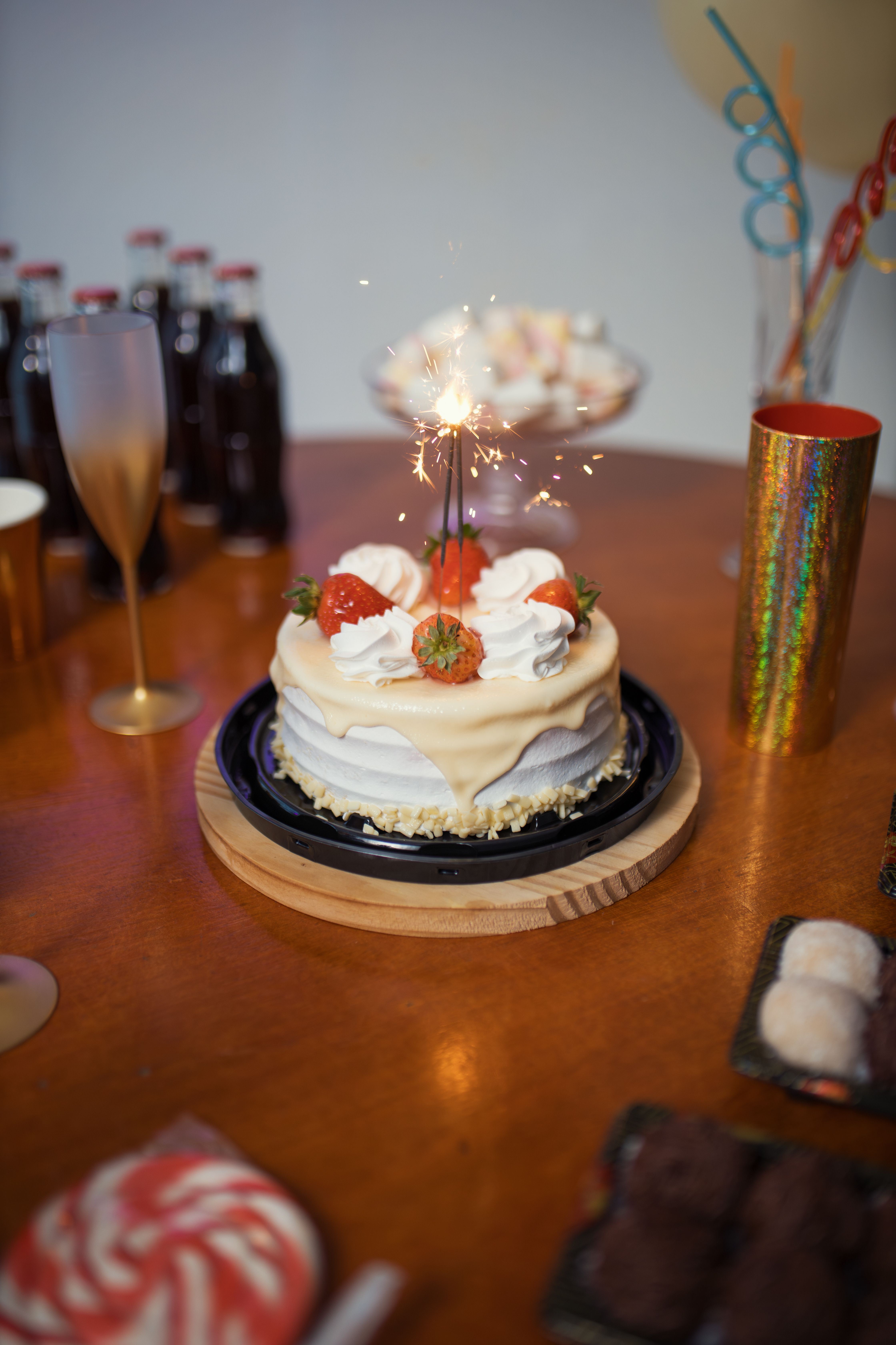Vibrant Birthday Cake Celebration in Brazil · Free Stock Photo