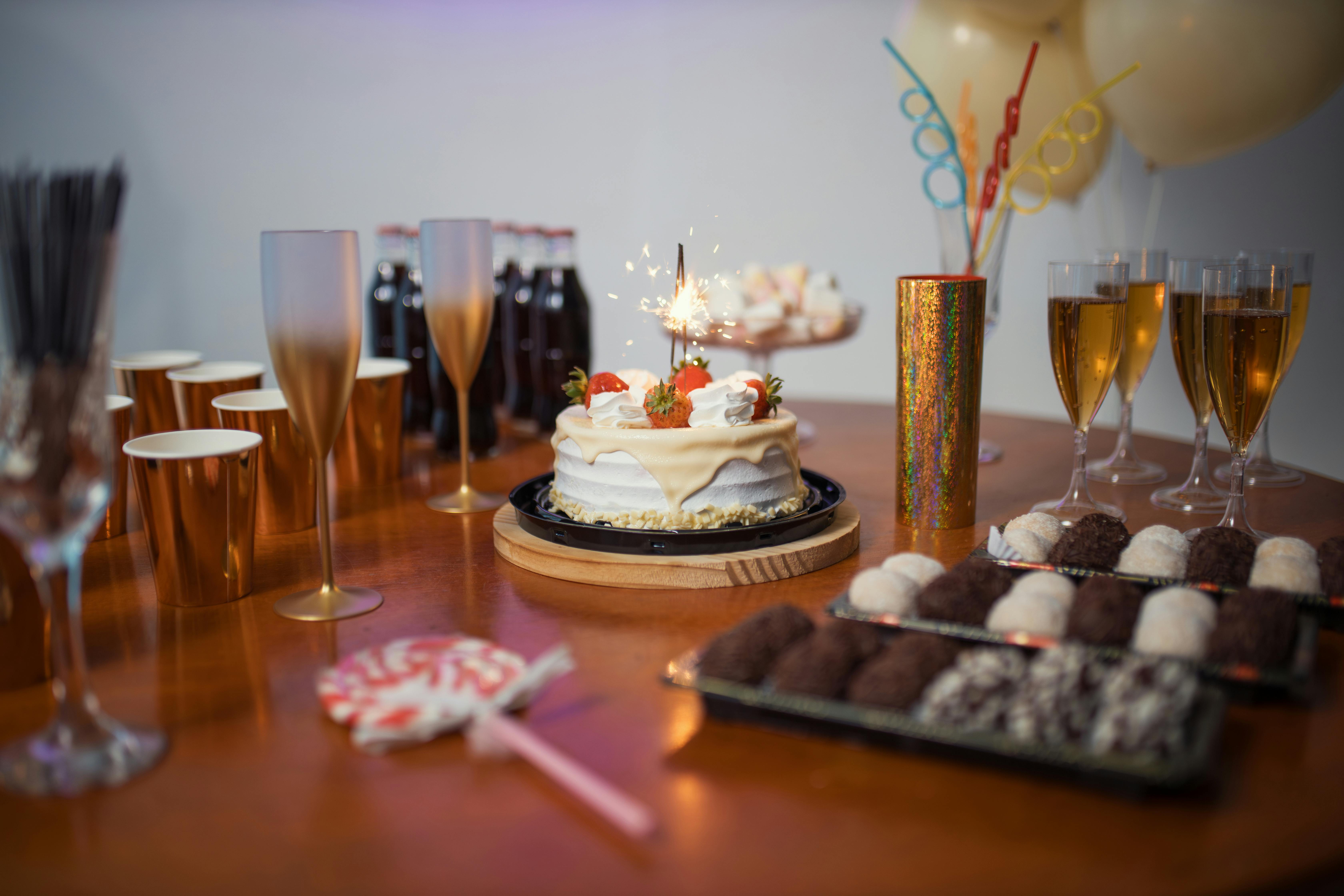 Festive Brazilian Birthday Celebration Setup · Free Stock Photo