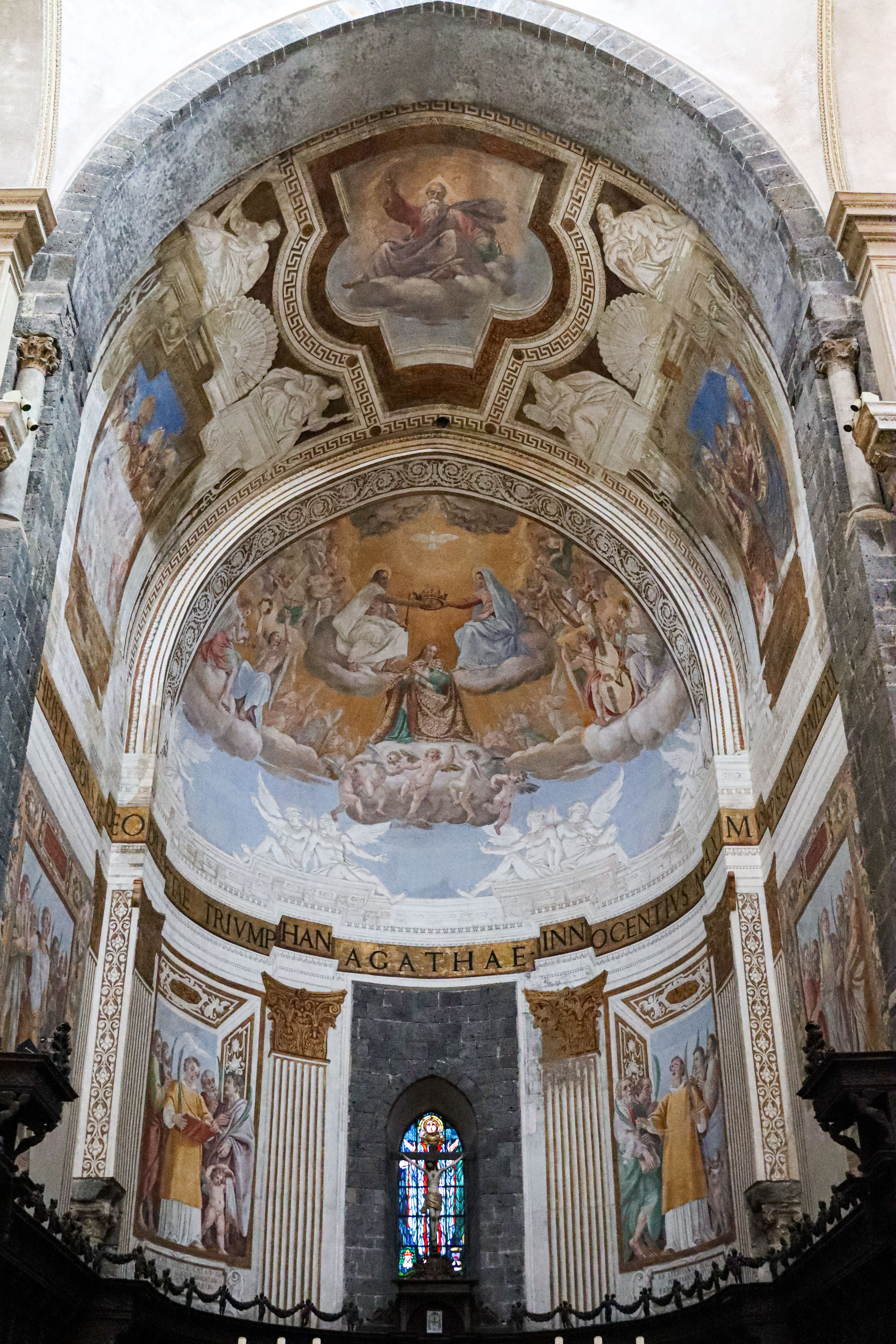 Magnificent Frescoes in Sicilian Church Interior · Free Stock Photo