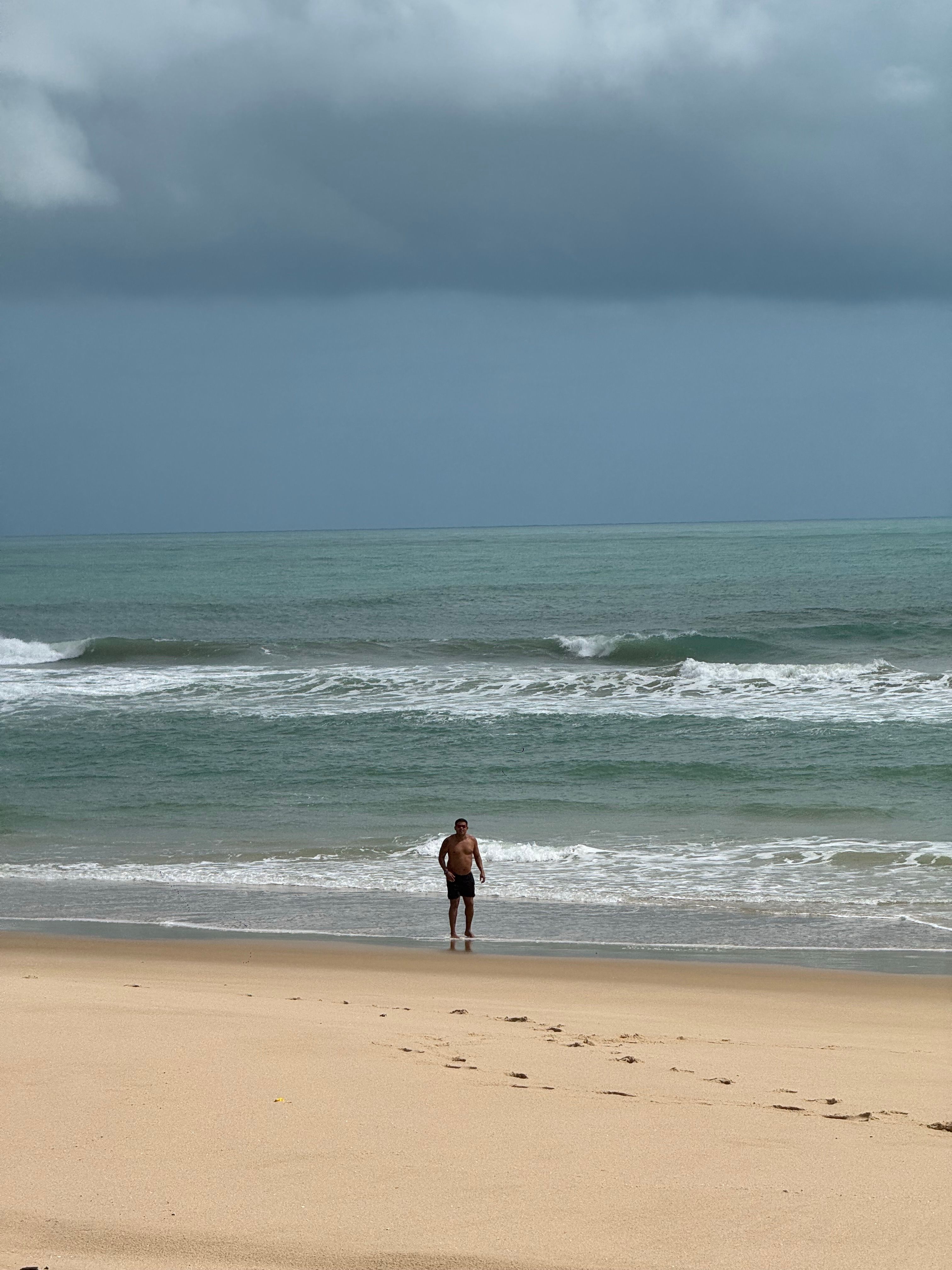 Lone Person on Serene Sandy Beach · Free Stock Photo