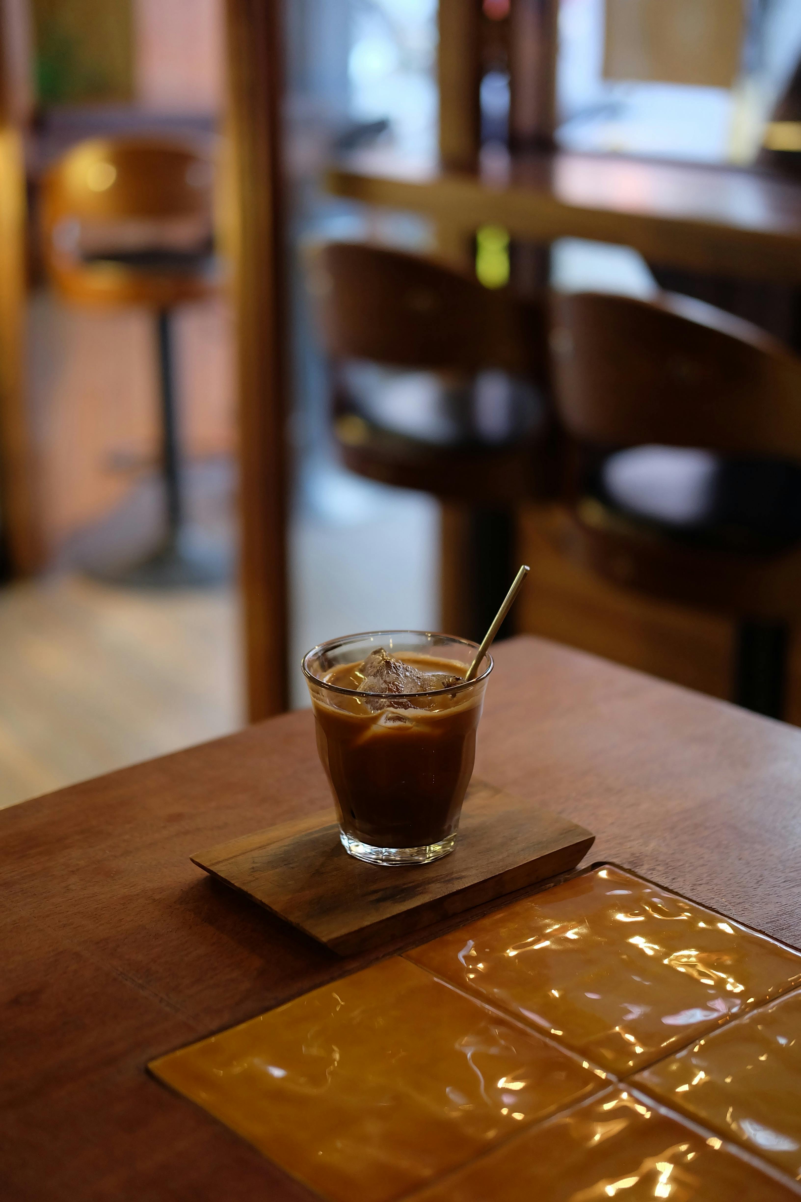 Cold Brew Coffee in a Cozy Café Setting · Free Stock Photo