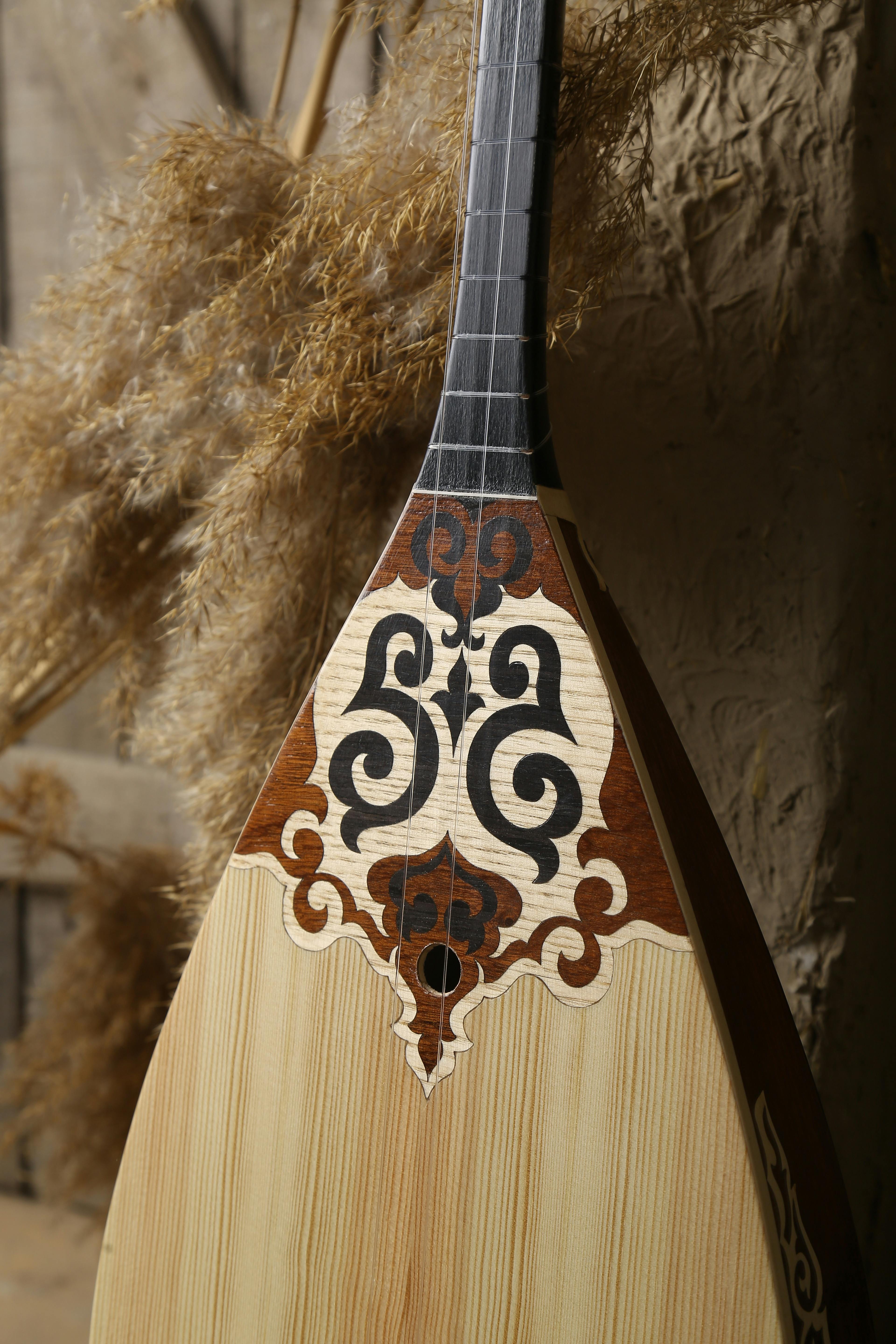 Traditional Dombyra Musical Instrument Close-up · Free Stock Photo