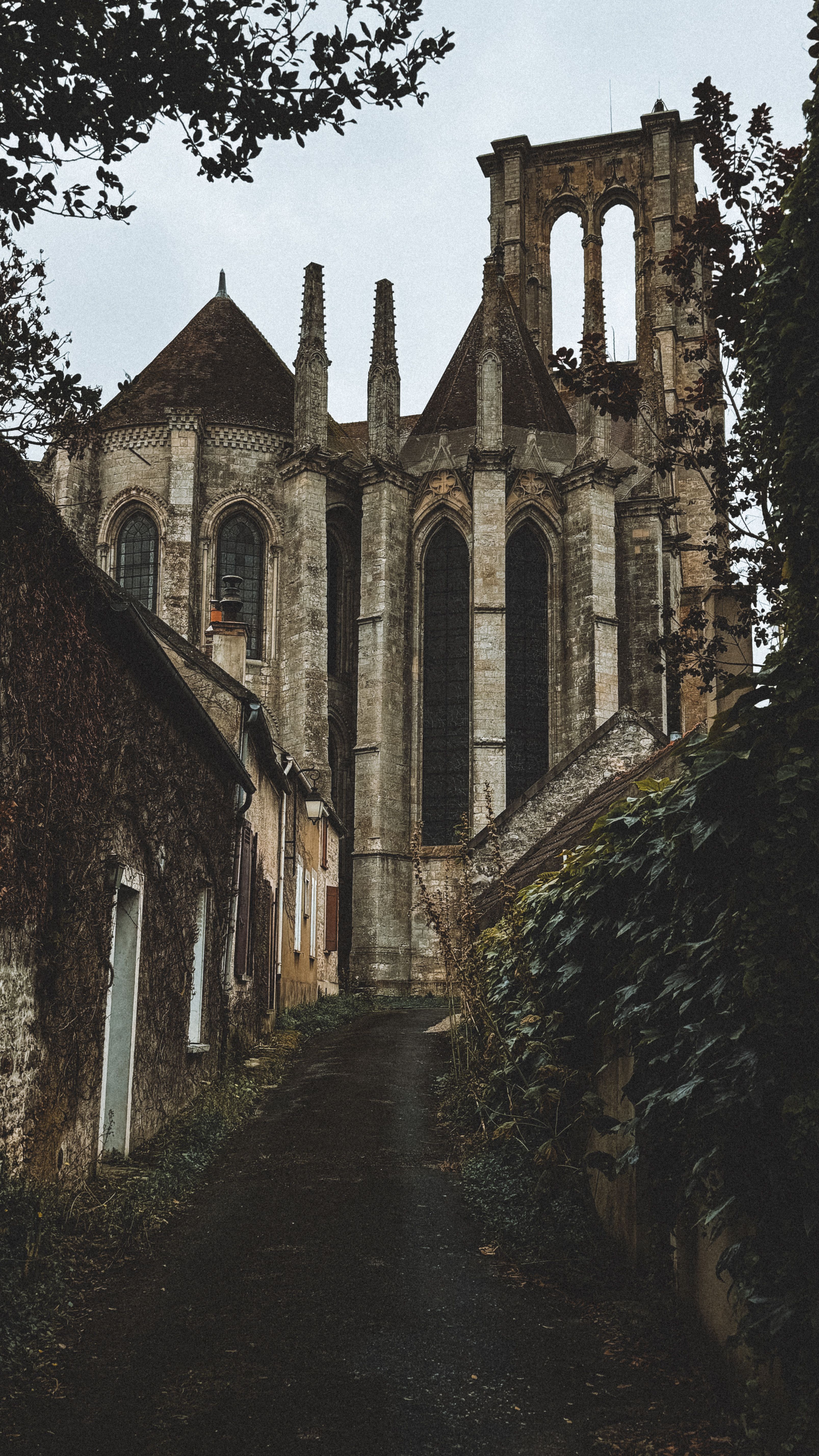 Gothic Cathedral in a Narrow Alleyway · Free Stock Photo