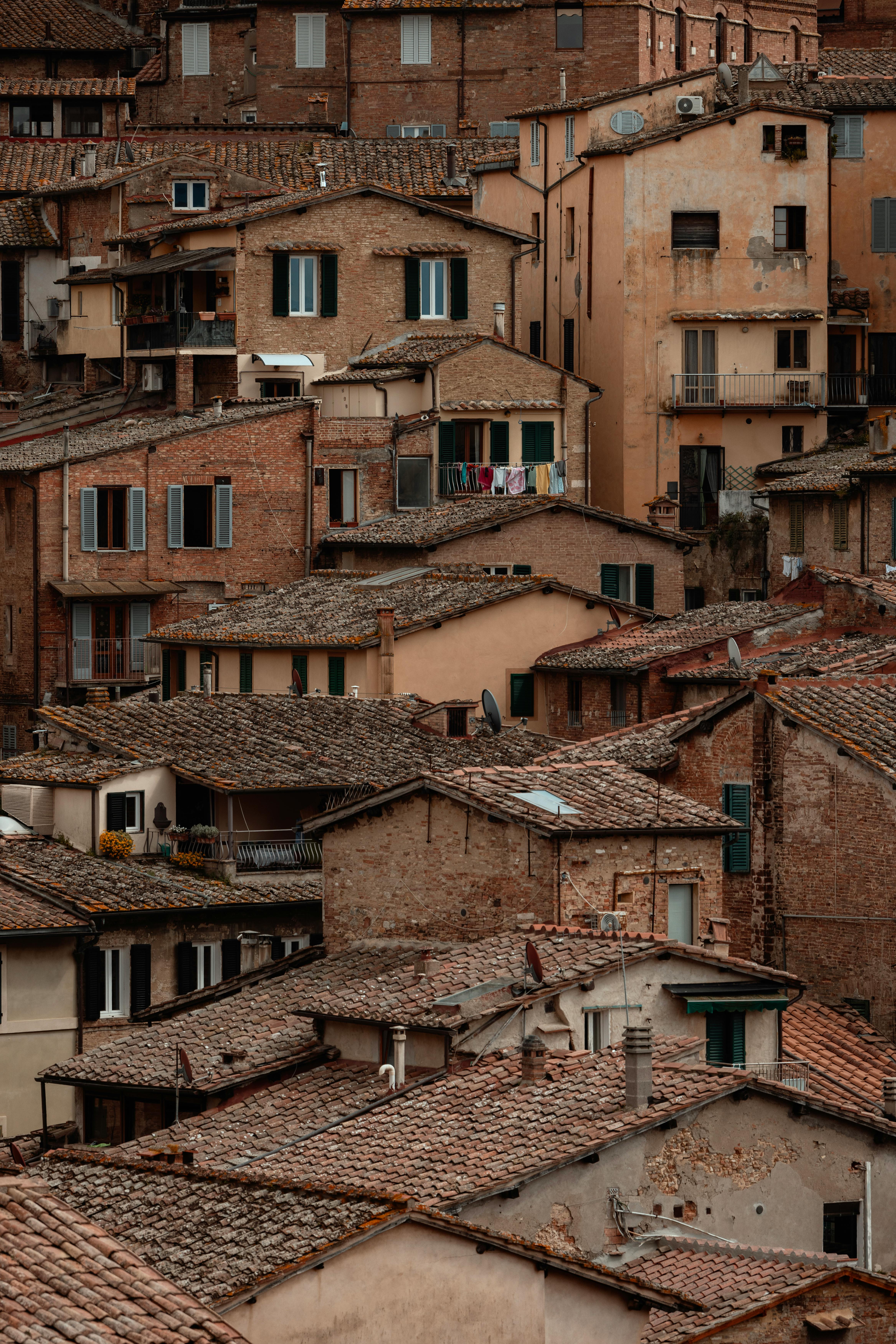 Rustic Italian Architecture with Terra Cotta Rooftops · Free Stock Photo