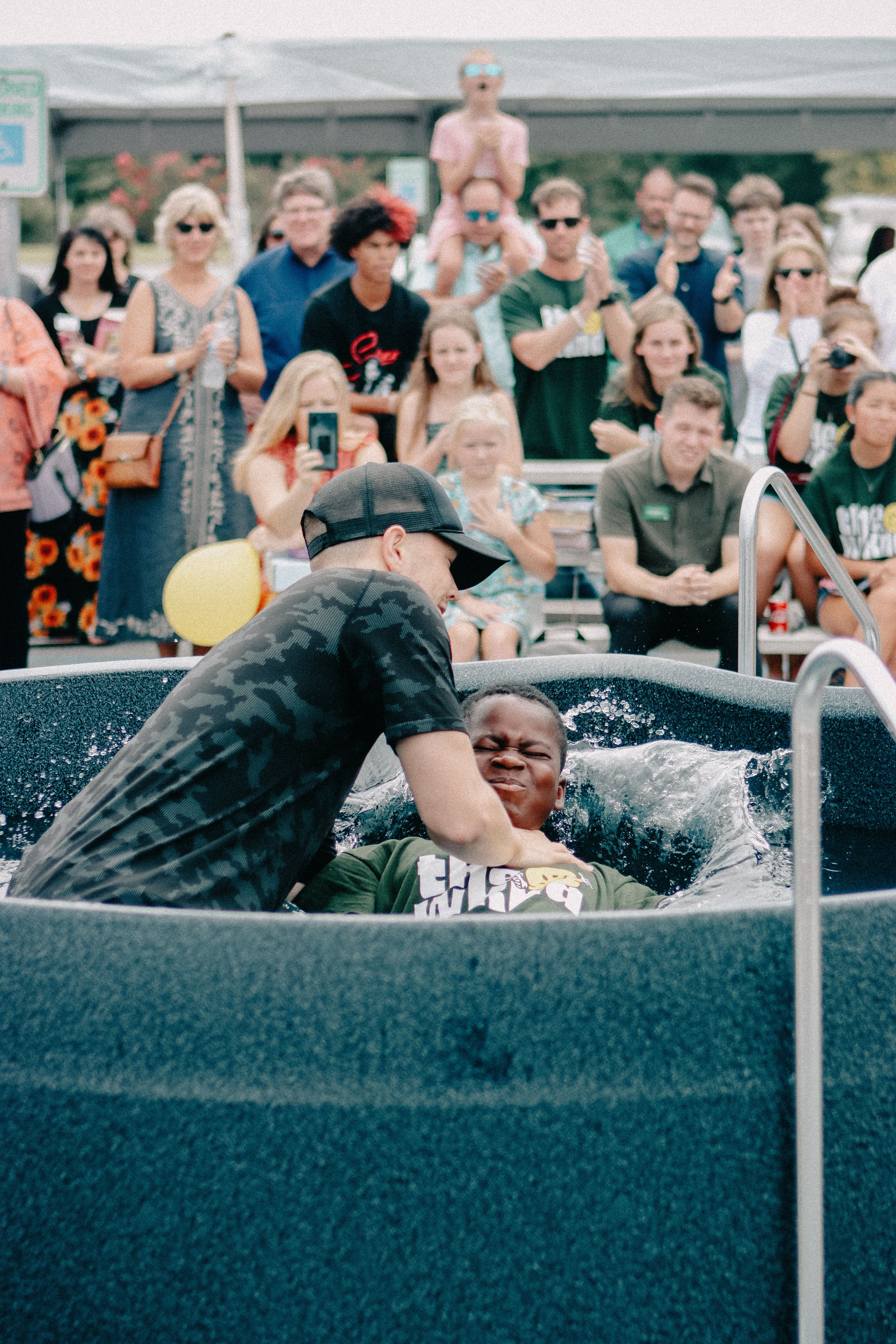 Celebratory Church Baptism Gathering in Clemson · Free Stock Photo