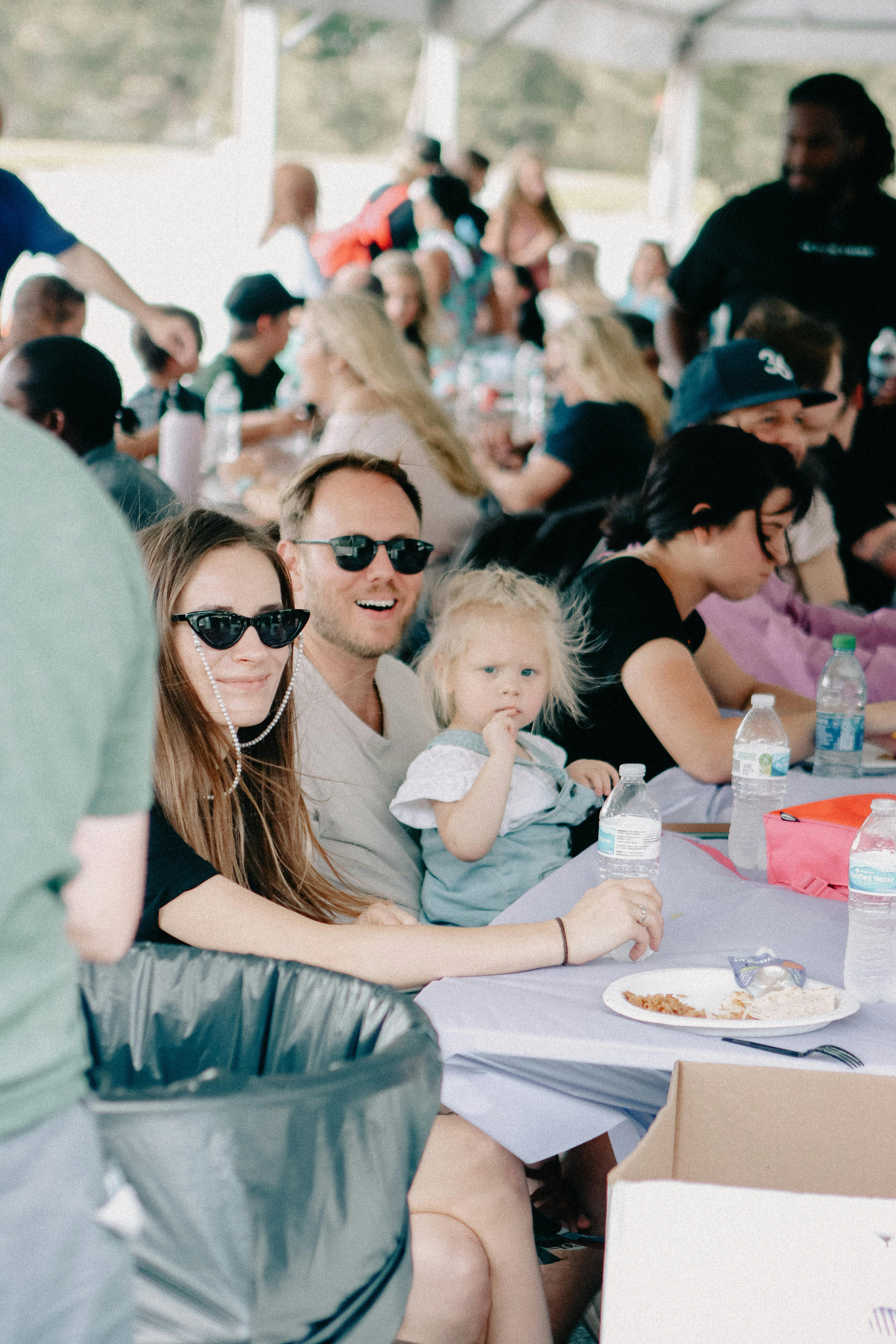 Family Gathering at Outdoor Community Event · Free Stock Photo