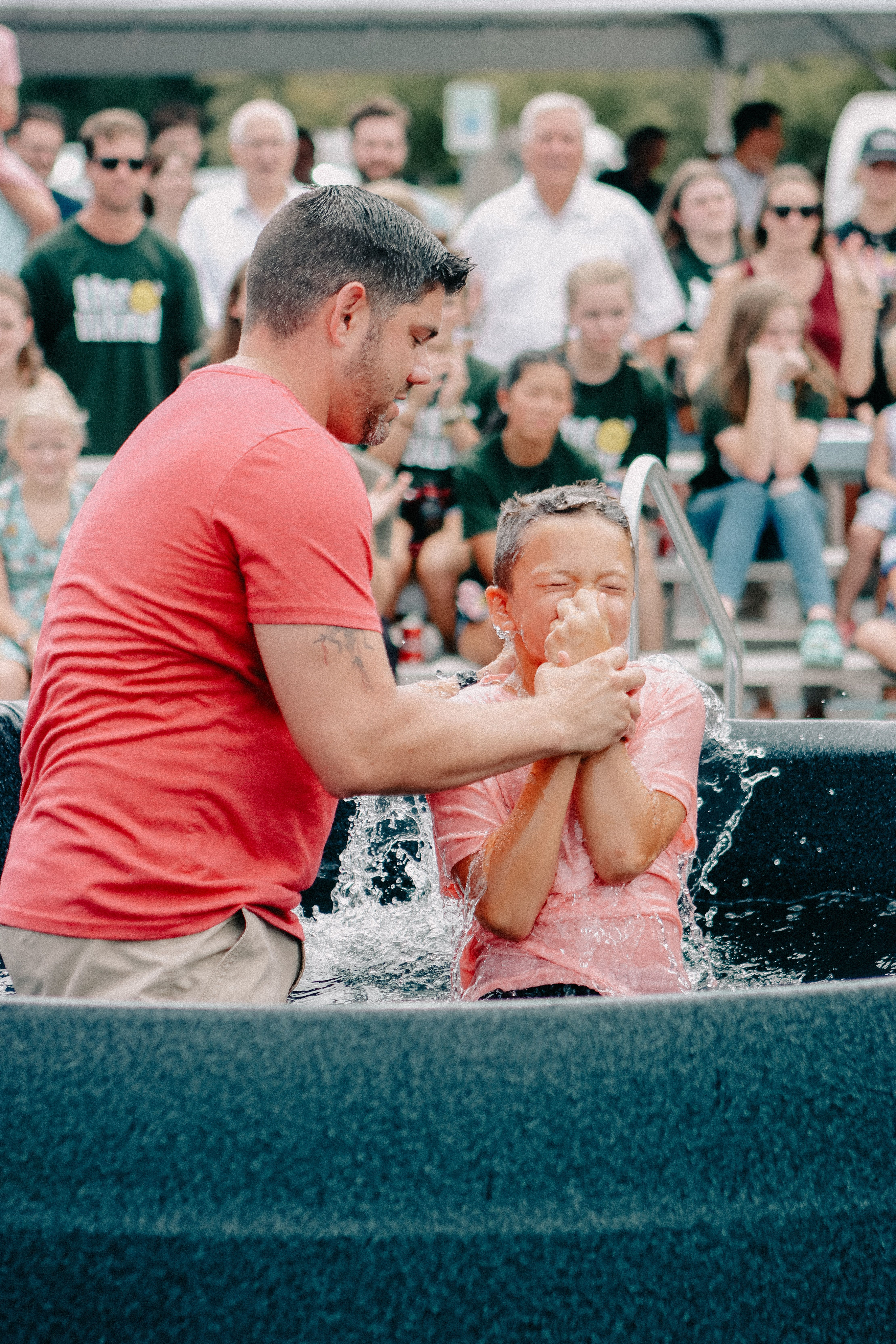 Baptism Ceremony at Clemson Church Gathering · Free Stock Photo