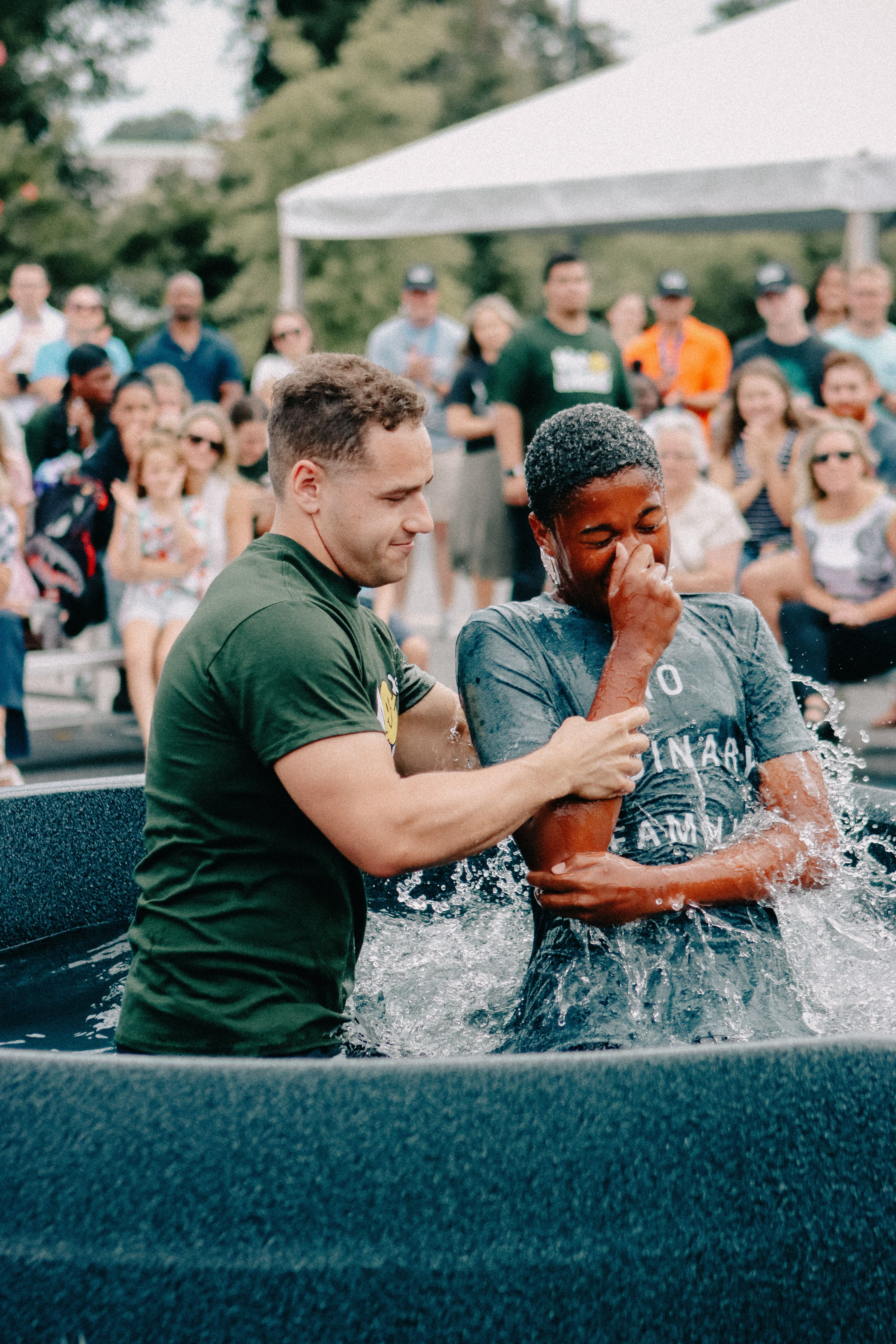 Outdoor Baptism Ceremony in Clemson, SC · Free Stock Photo