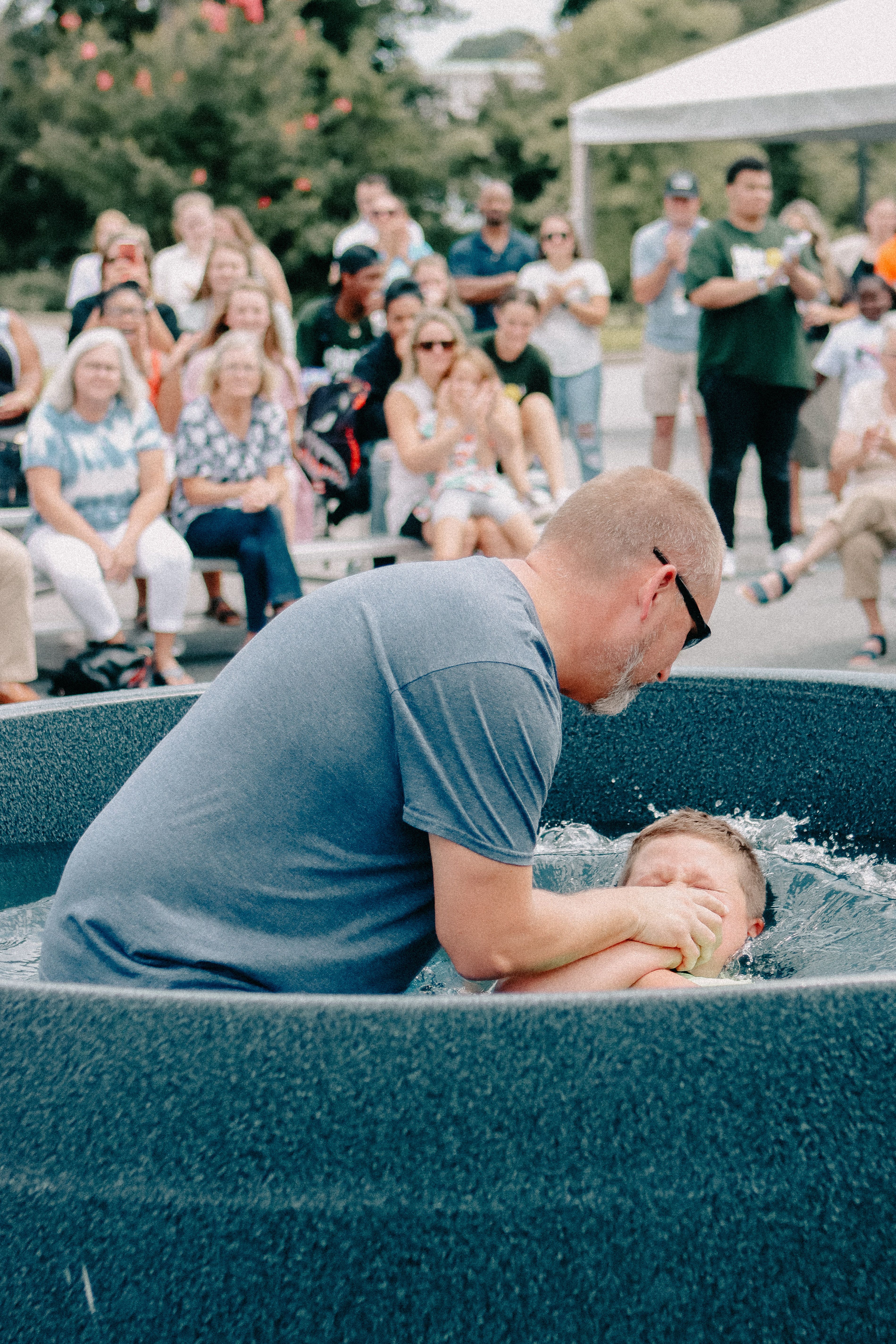 Outdoor Baptism Ceremony in South Carolina · Free Stock Photo