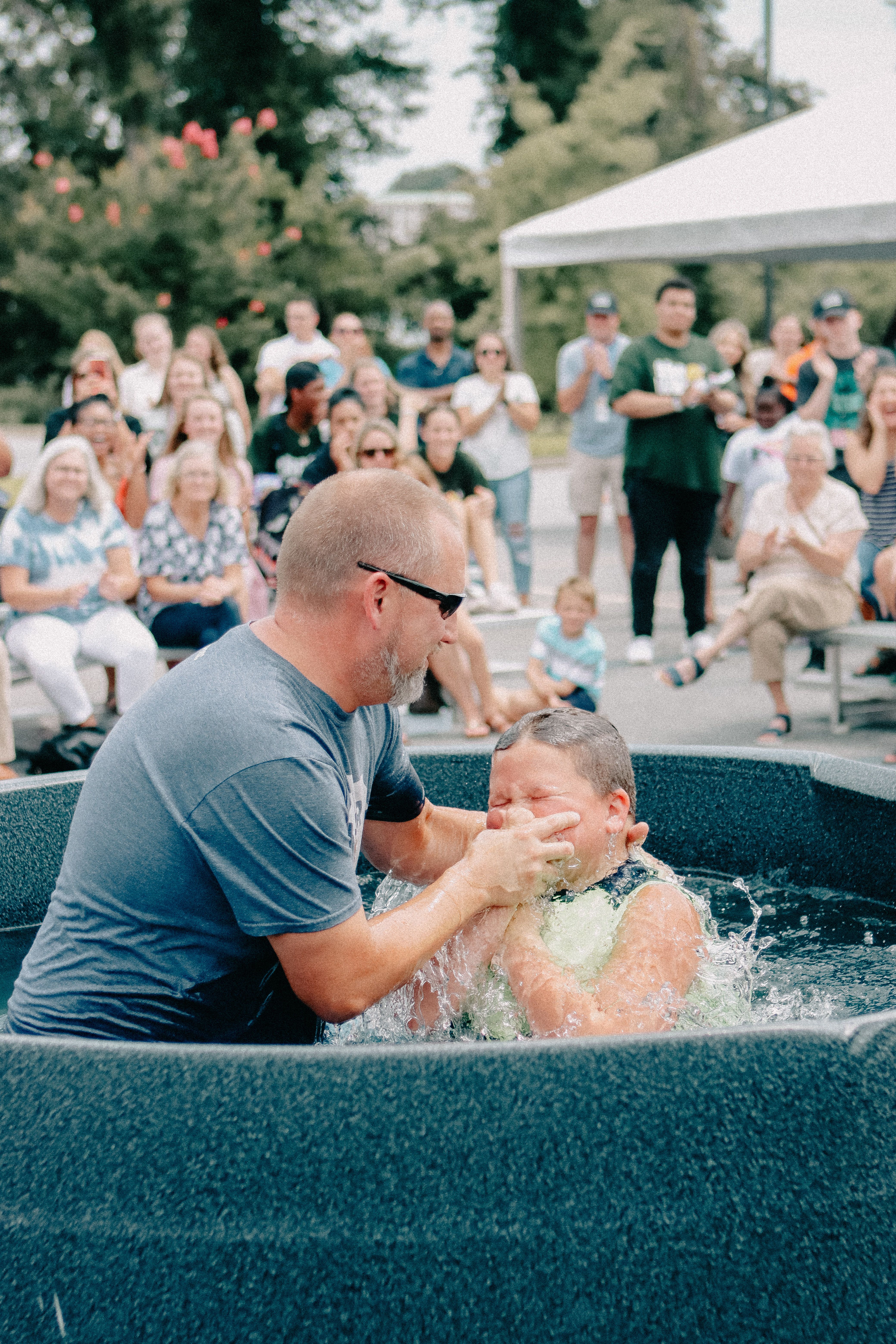 Baptism Ceremony at Clemson Church Gathering · Free Stock Photo
