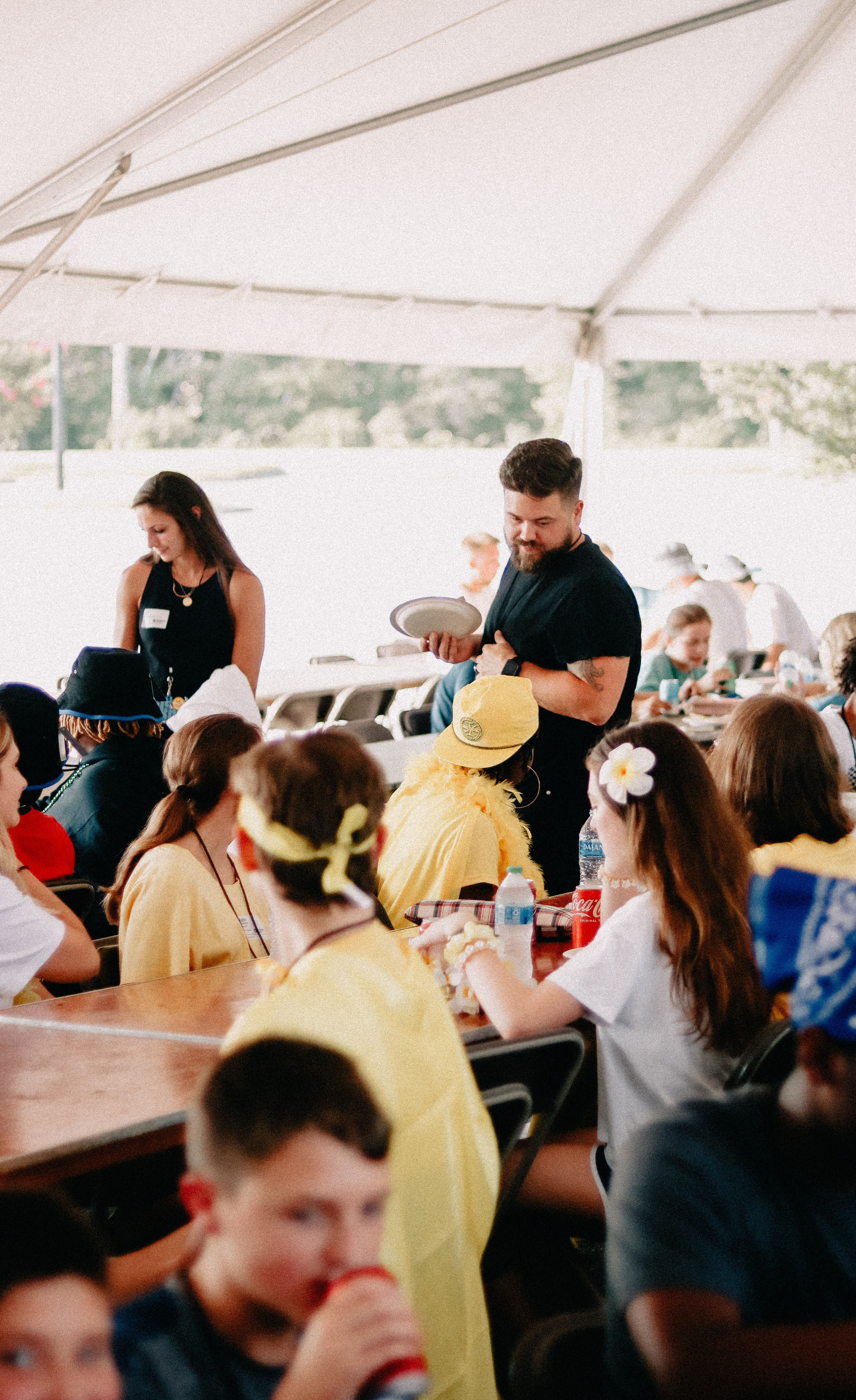 Vibrant Outdoor Church Fellowship in Summer · Free Stock Photo