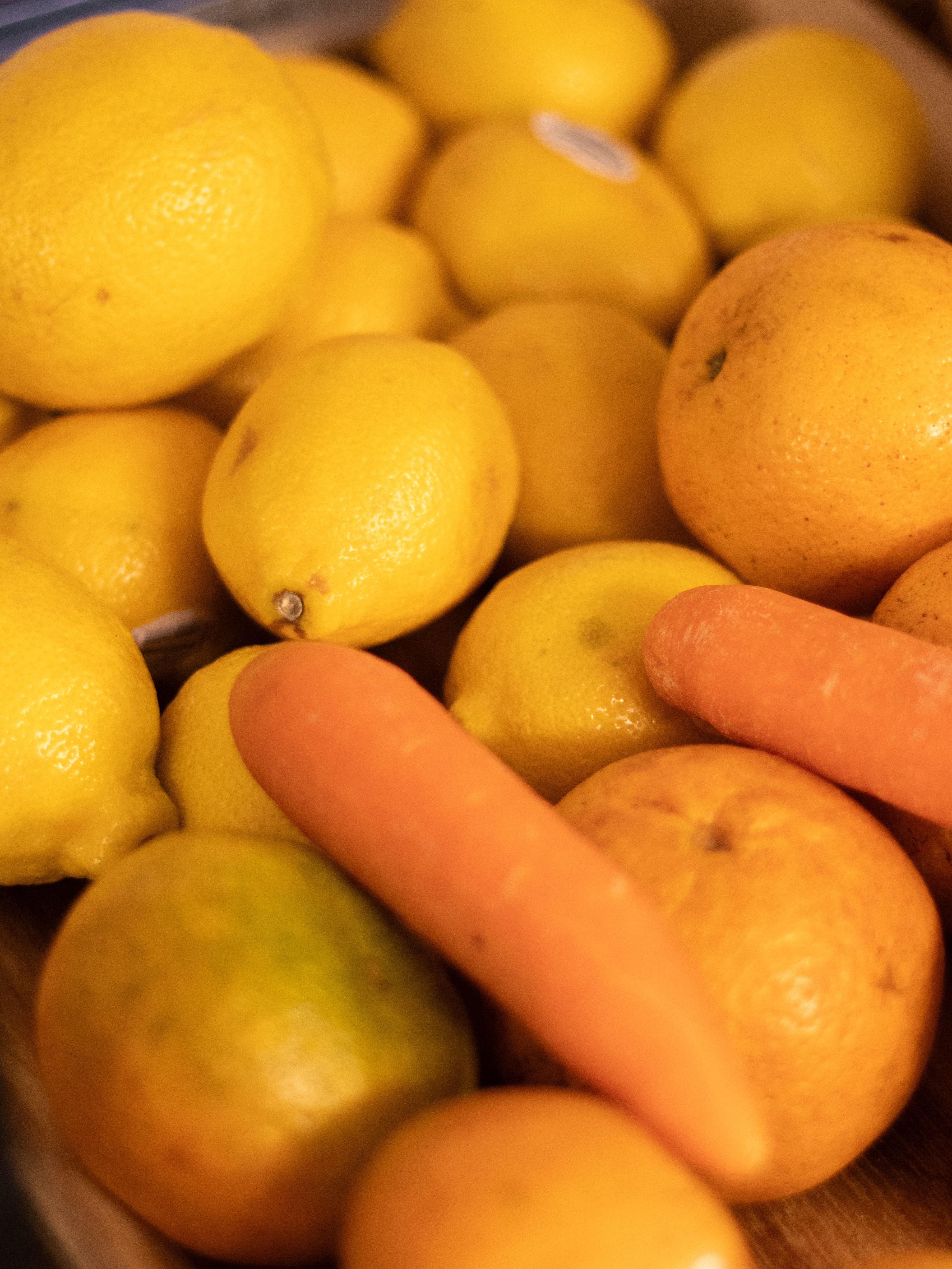 Fresh Citrus and Carrots Composition · Free Stock Photo