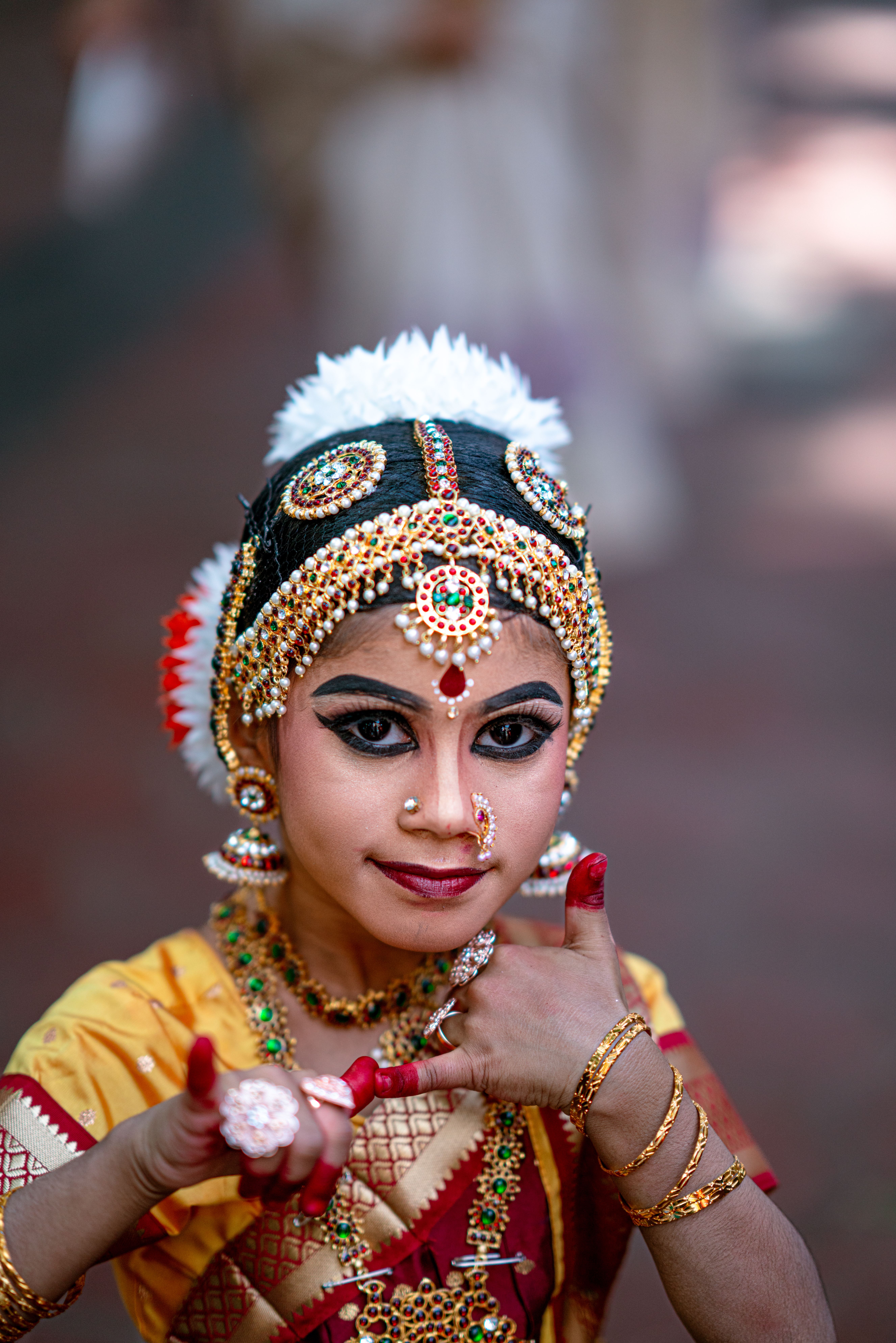 Classical Dancer Posing in Traditional Attire · Free Stock Photo