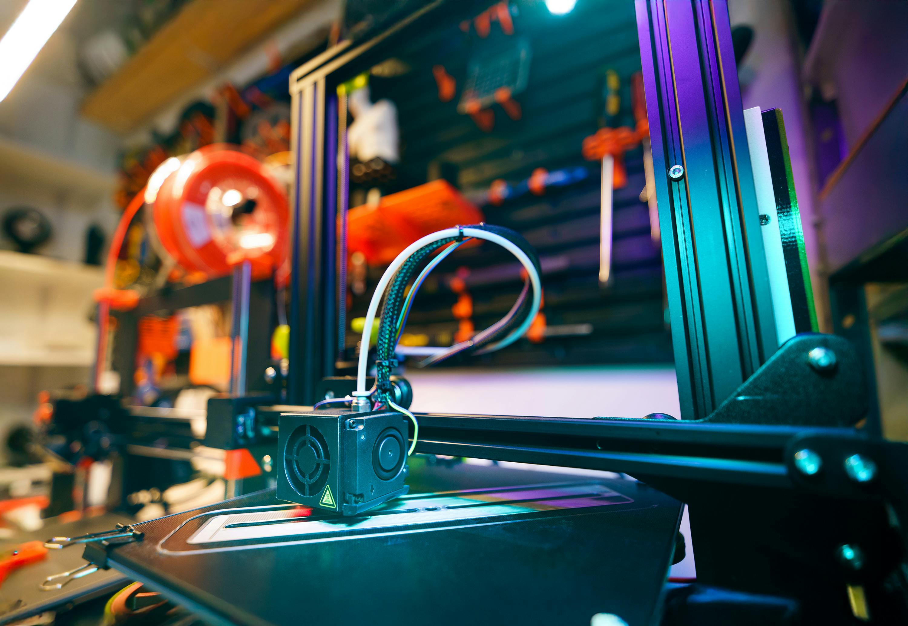 High-Tech 3D Printer in Modern Workshop · Free Stock Photo