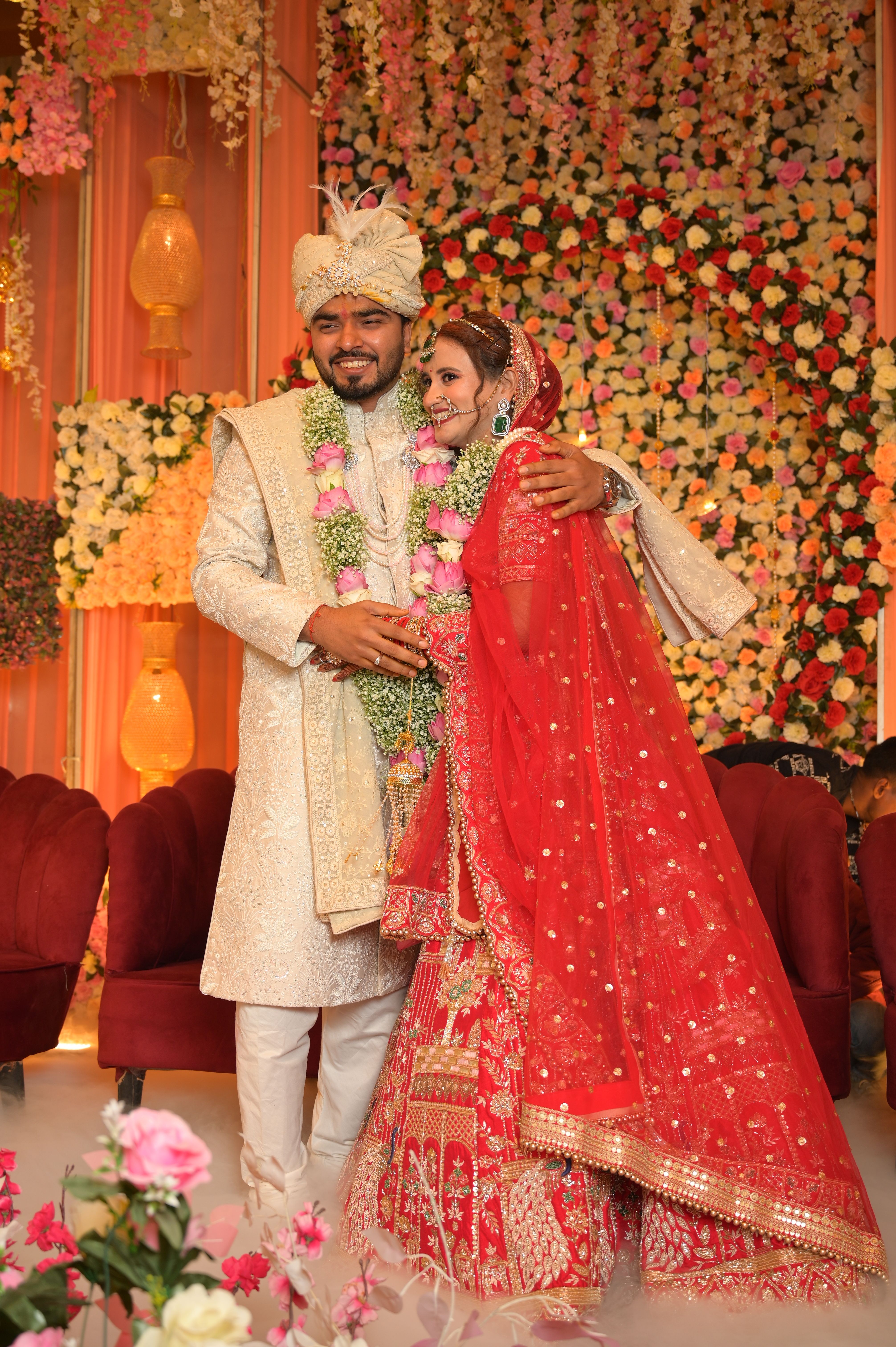 Traditional Indian Wedding with Bride and Groom · Free Stock Photo