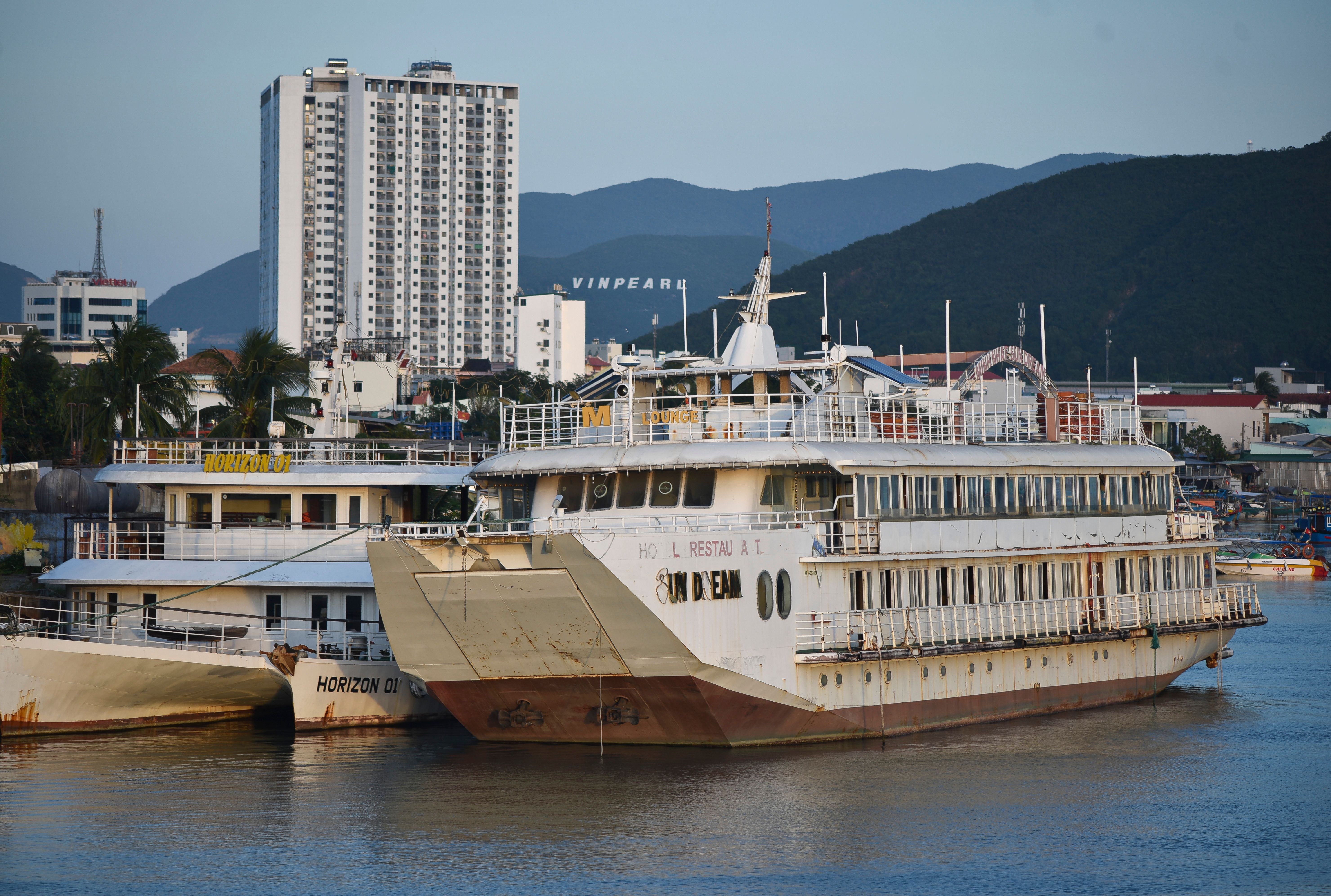 Scenic Harbor View with Passenger Ships · Free Stock Photo