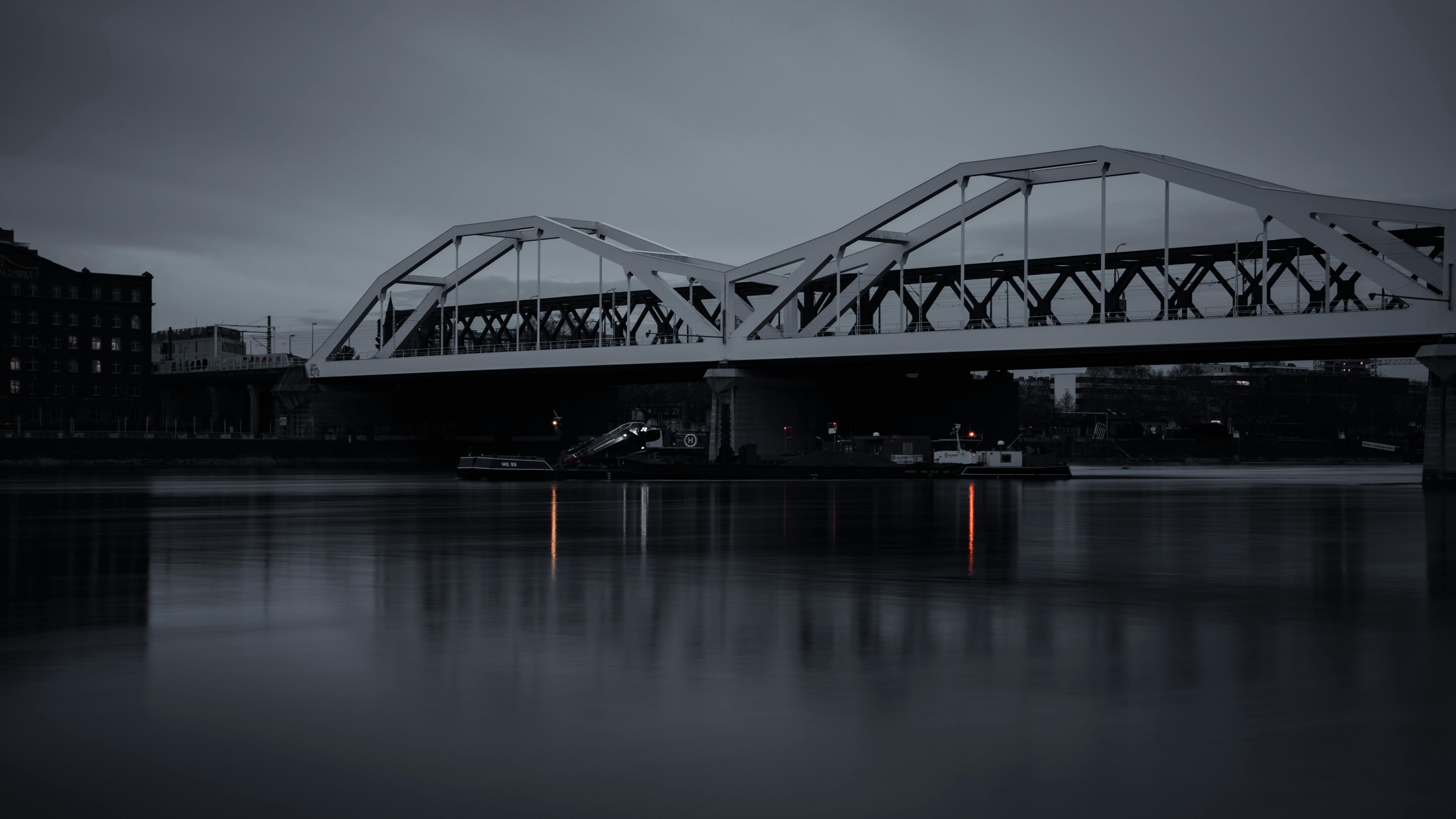 Moody Bridge Scene in Mannheim, Germany · Free Stock Photo