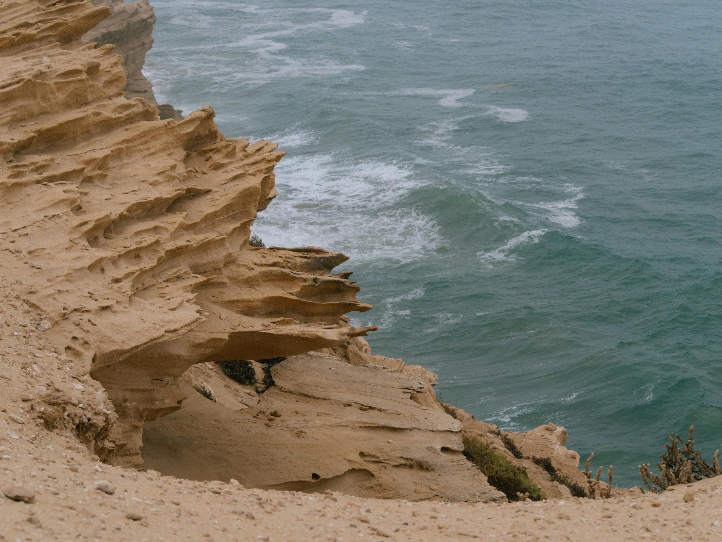 Eroded Rock Formations by the Atlantic Ocean in Morocco · Free Stock Photo