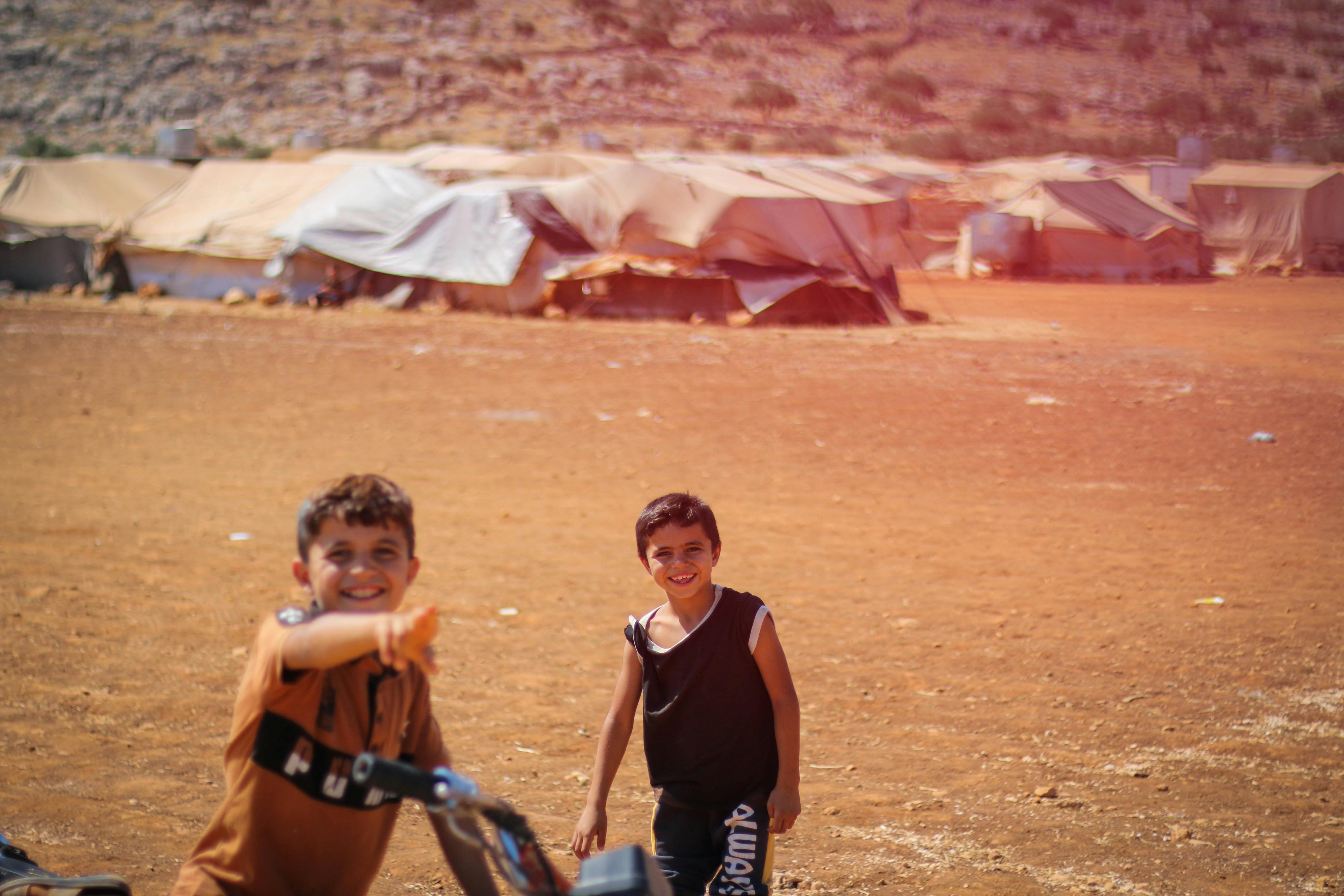Children Playing in Syrian Refugee Camp · Free Stock Photo