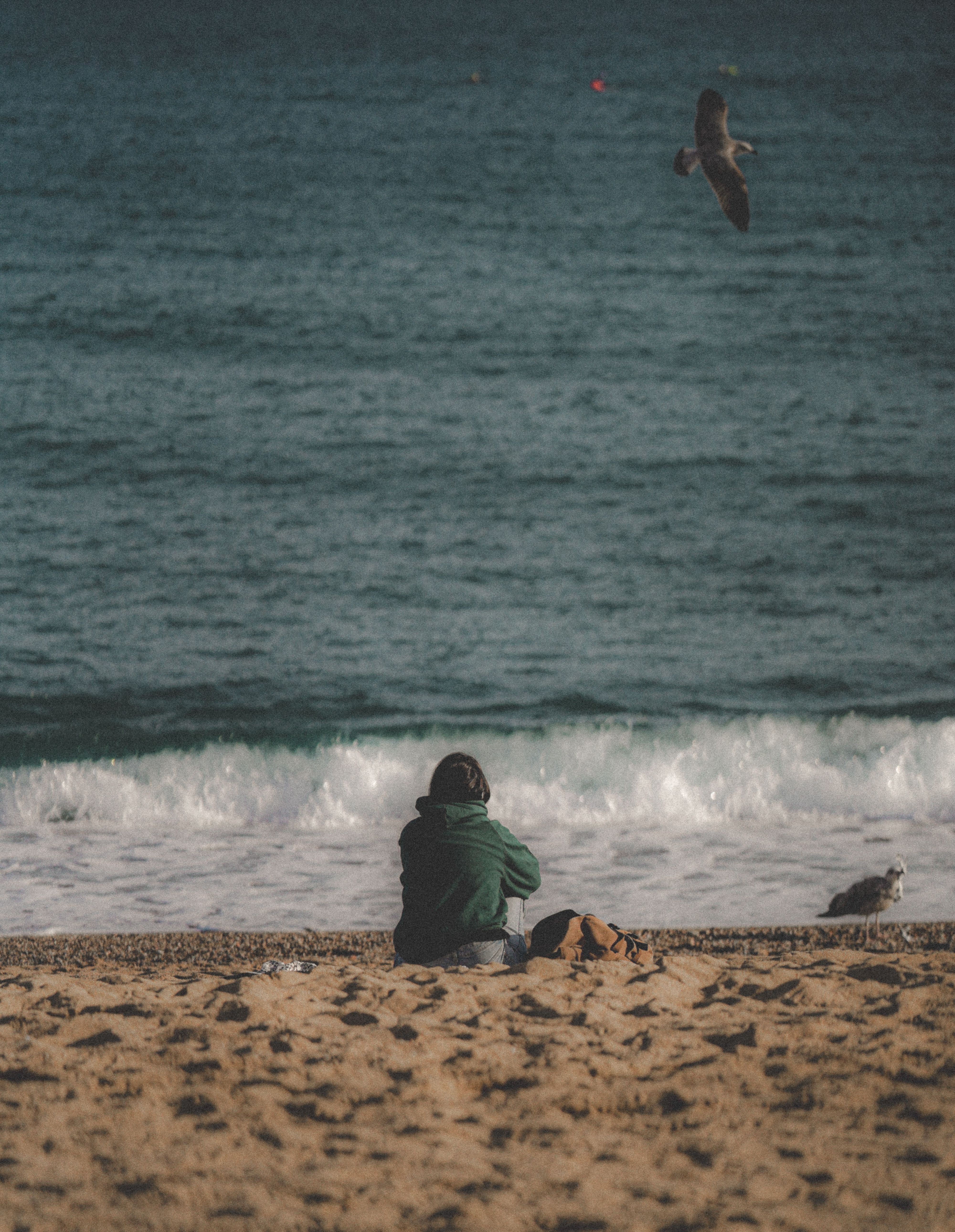 Person Relaxing on a Beach in Catalonia · Free Stock Photo