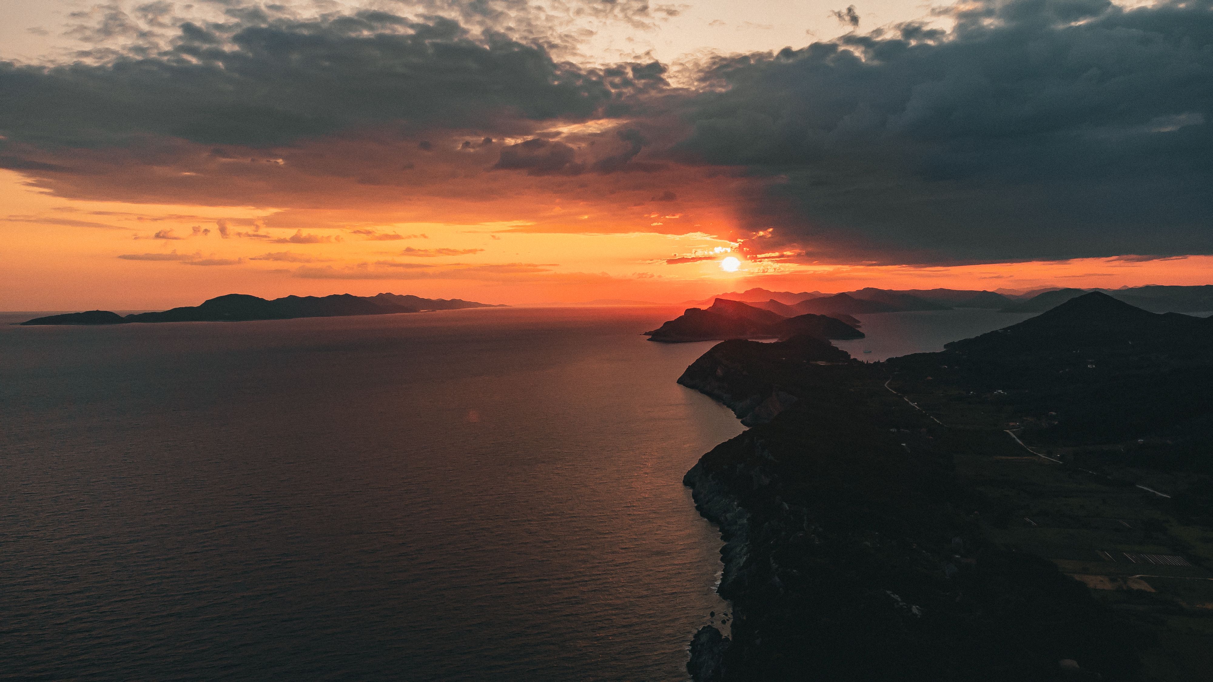 Stunning Sunset Over Croatian Coastline · Free Stock Photo
