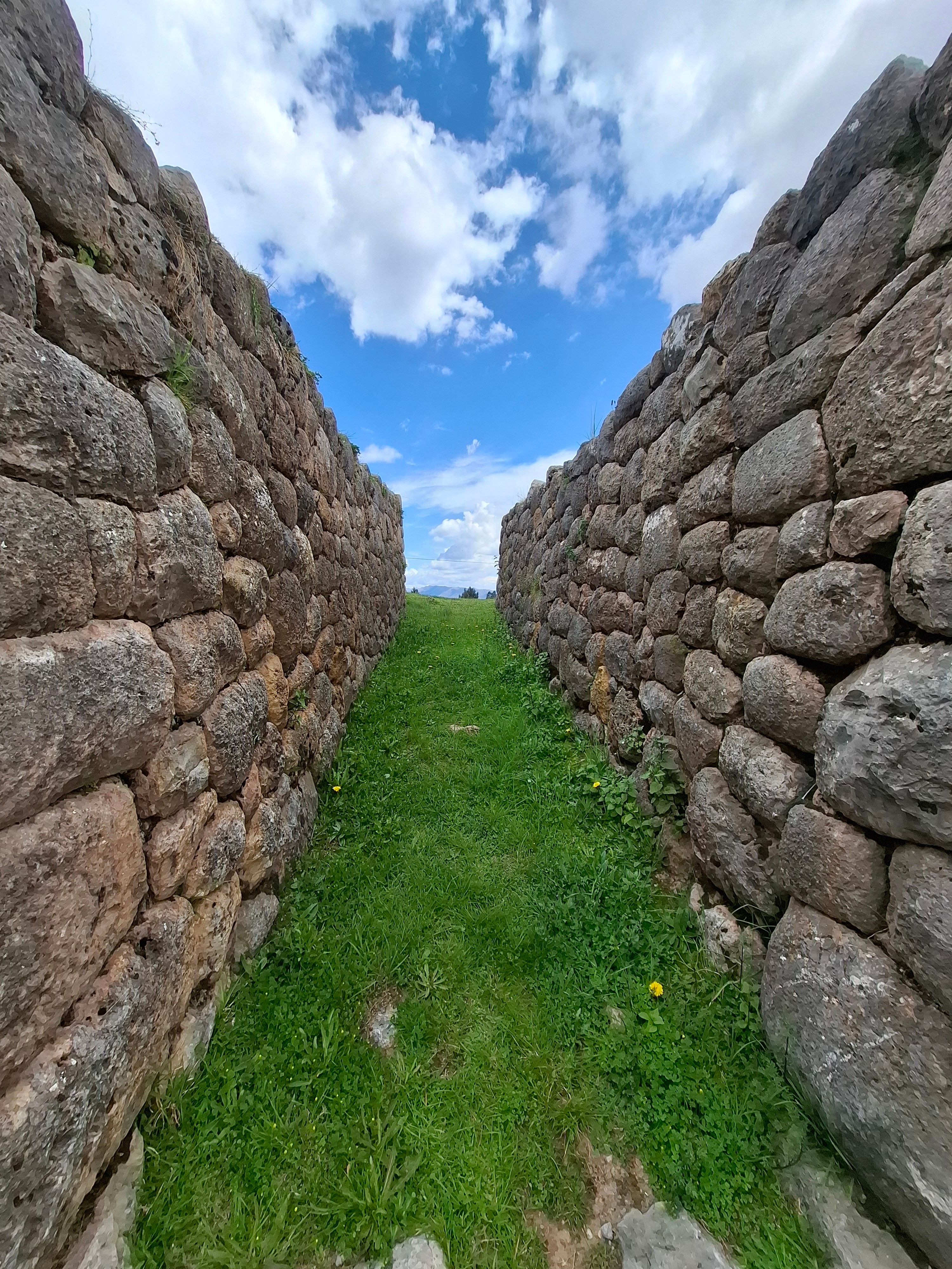 Ancient Stone Pathway with Blue Sky · Free Stock Photo
