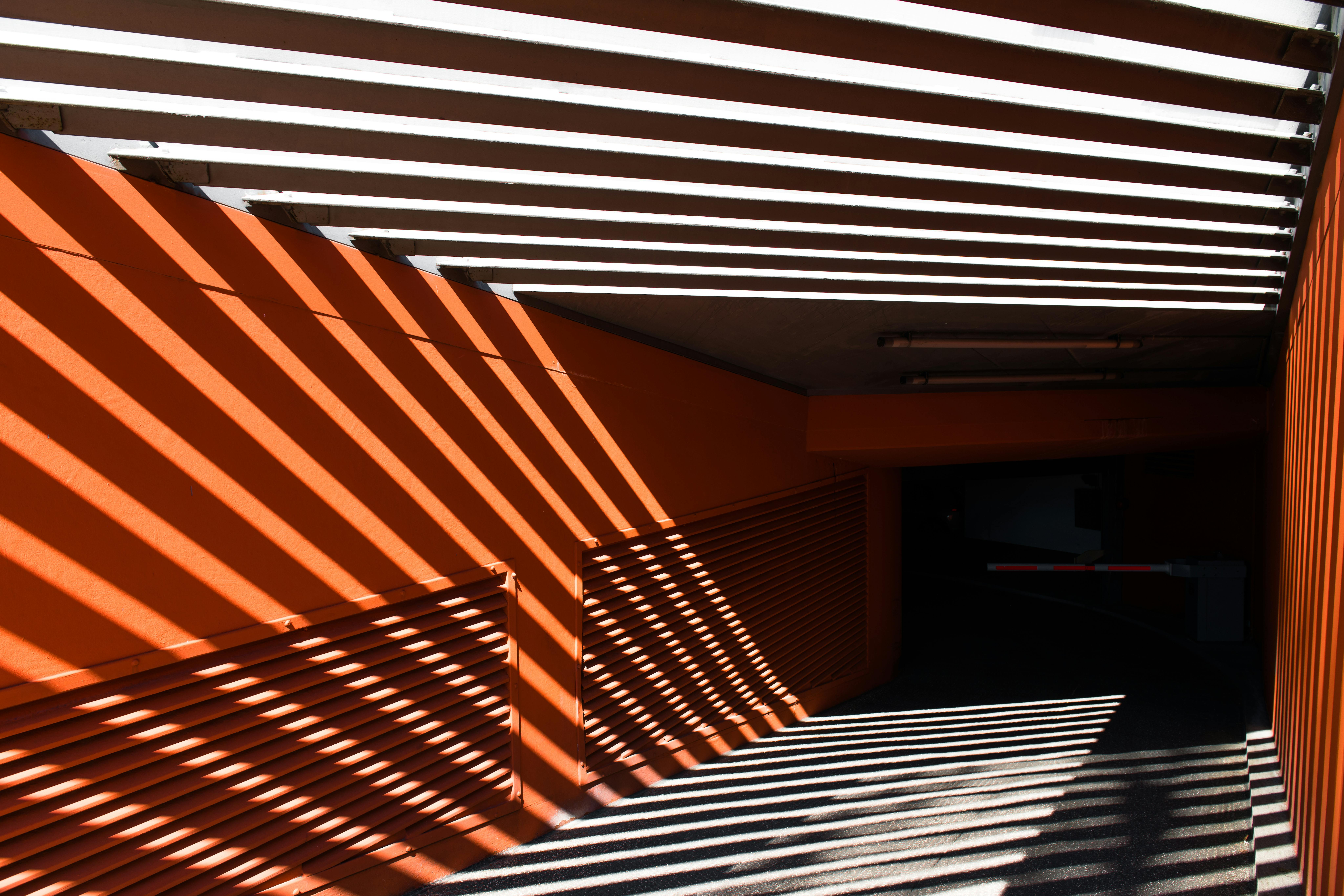 Abstract Shadows and Light in Urban Underpass · Free Stock Photo