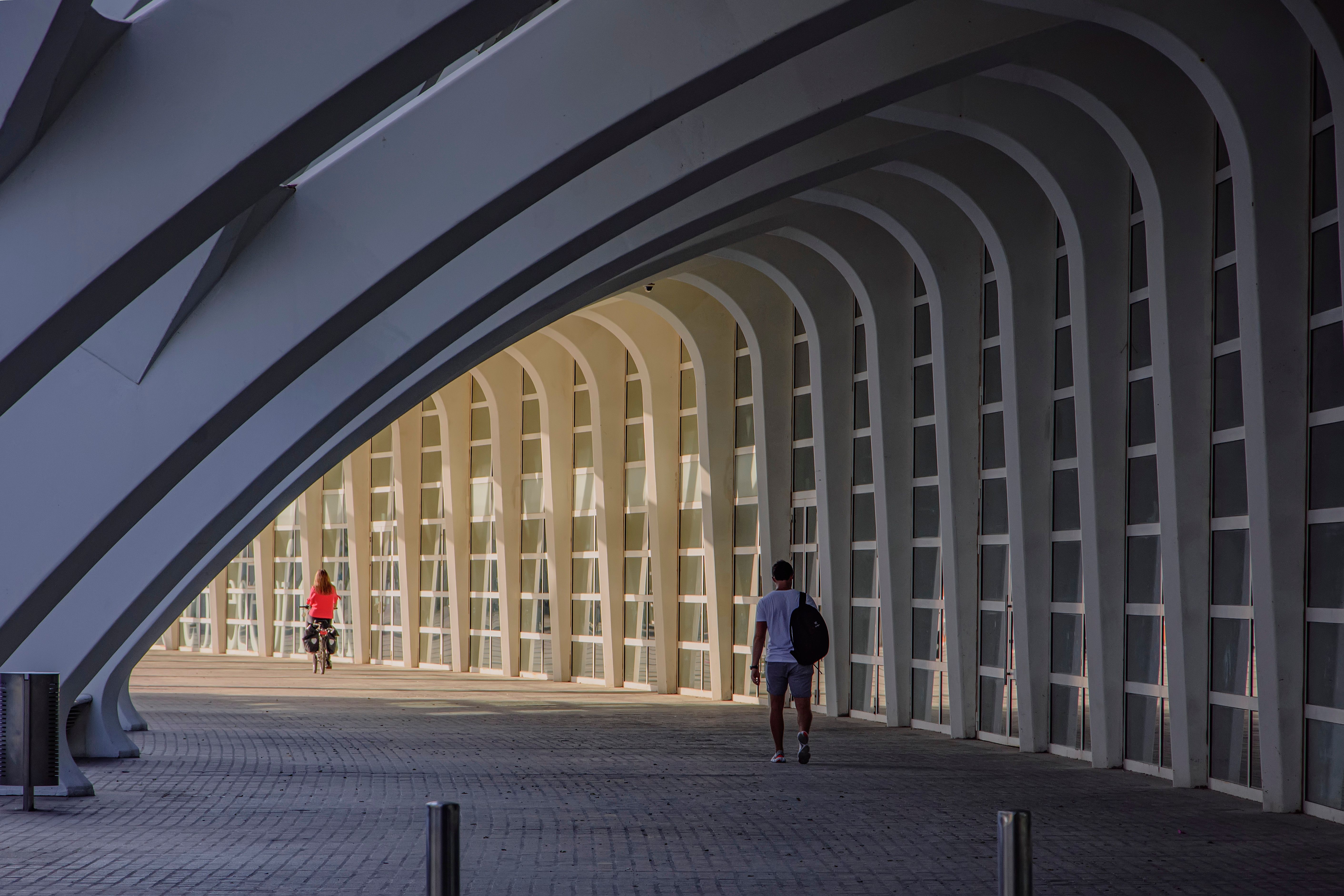 Modern Architectural Passage in Valencia · Free Stock Photo