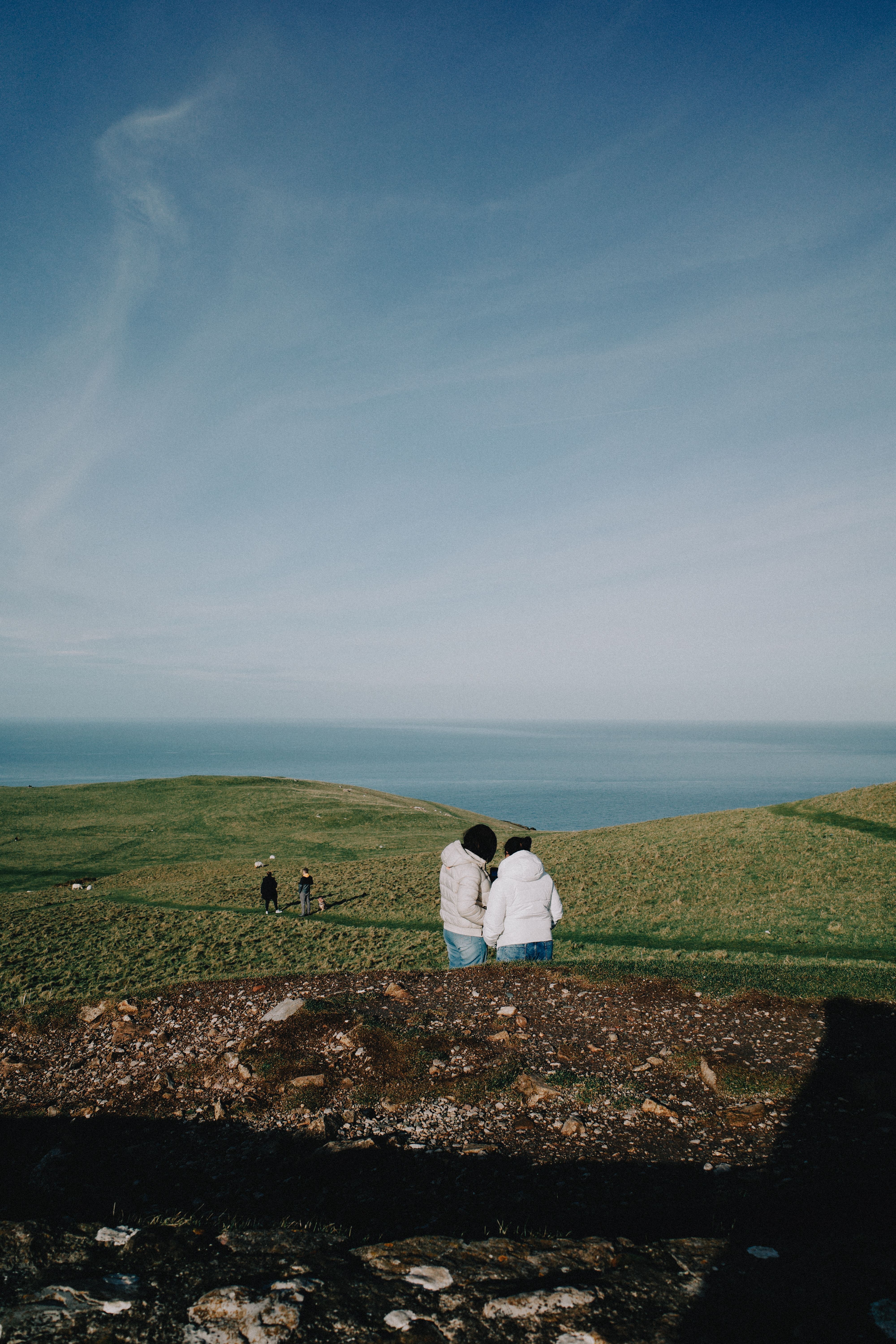 Scenic Coastal Walk in Wales with Ocean View · Free Stock Photo