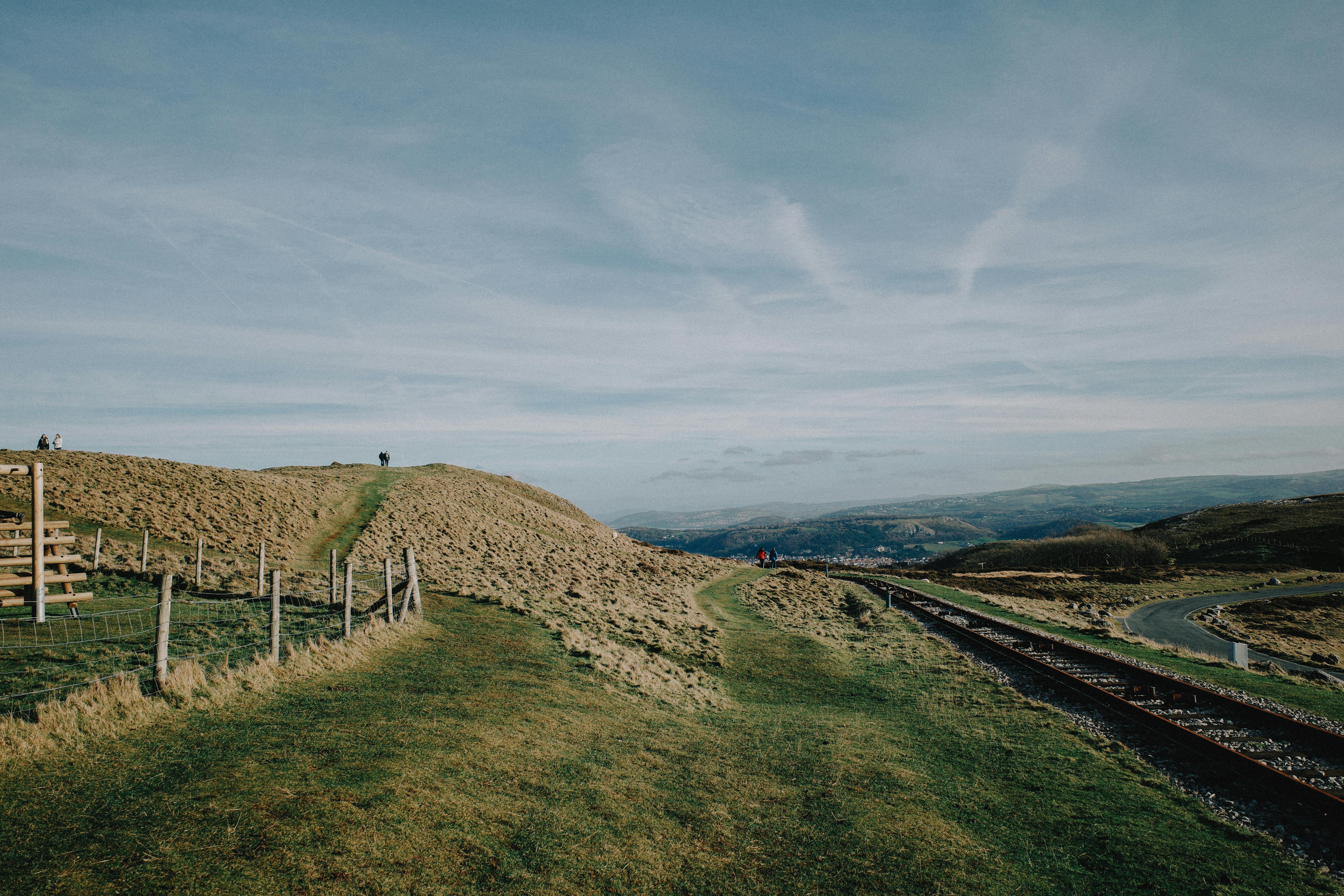 Scenic Hillside View in Wales Countryside · Free Stock Photo