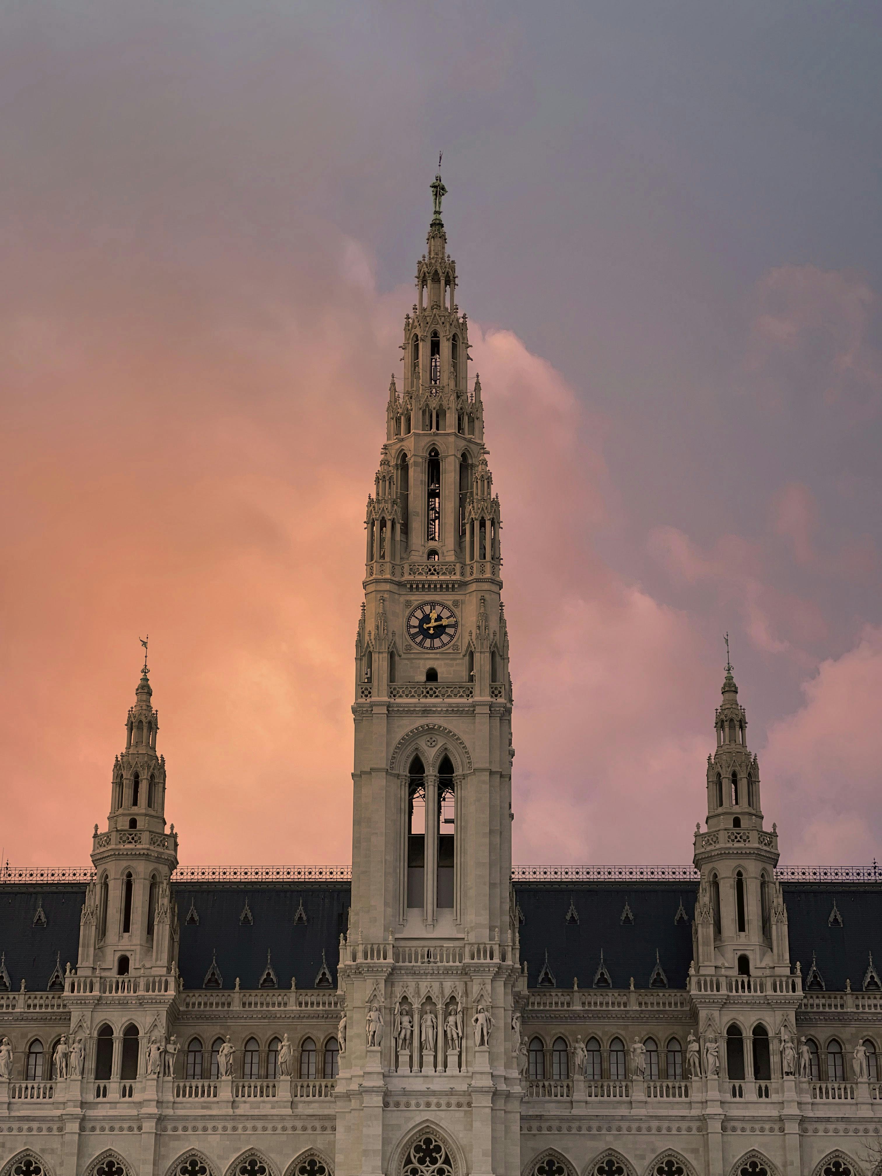 Stunning Vienna Rathaus at Sunset · Free Stock Photo