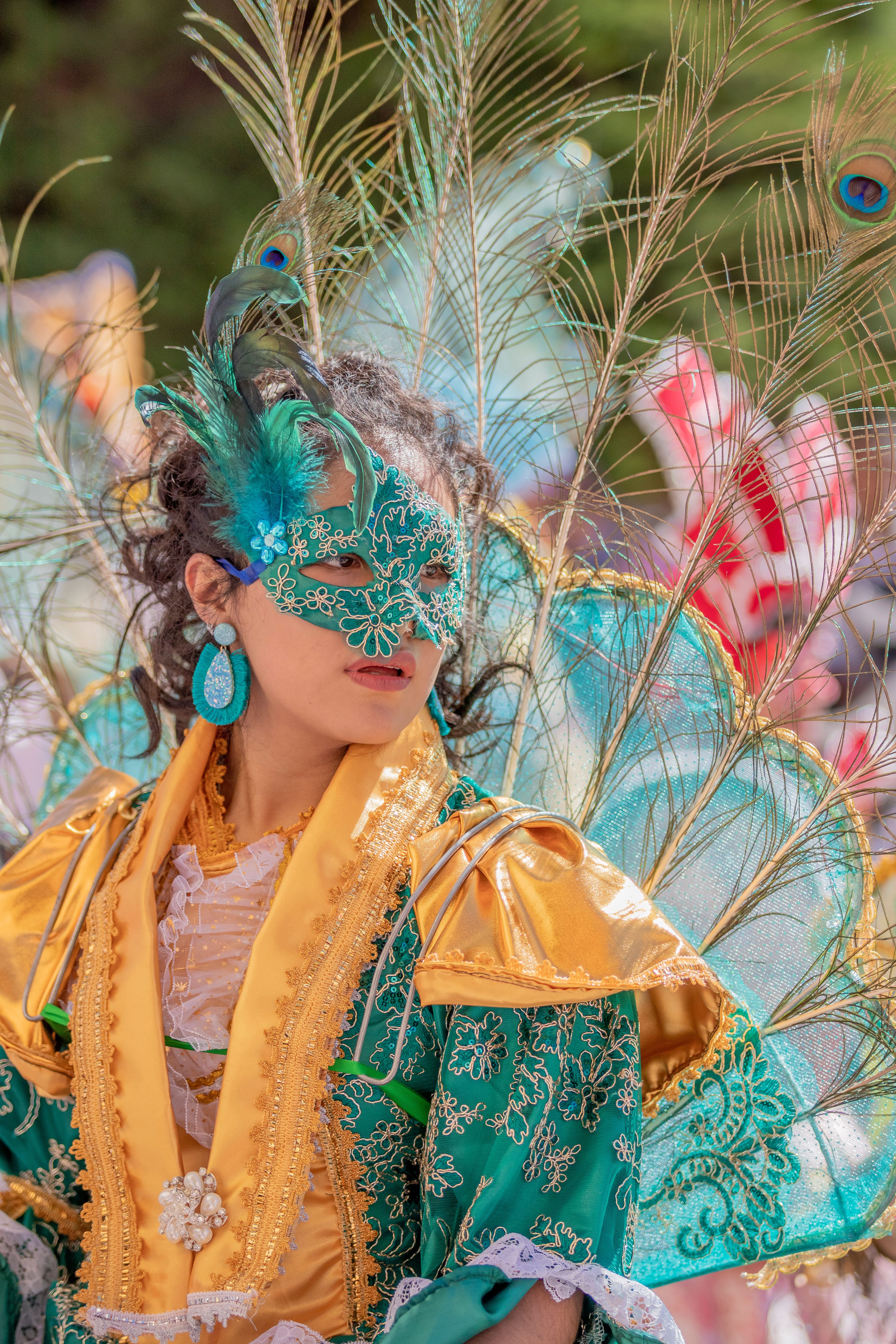 Colorful Carnival Masked Costume Celebration · Free Stock Photo