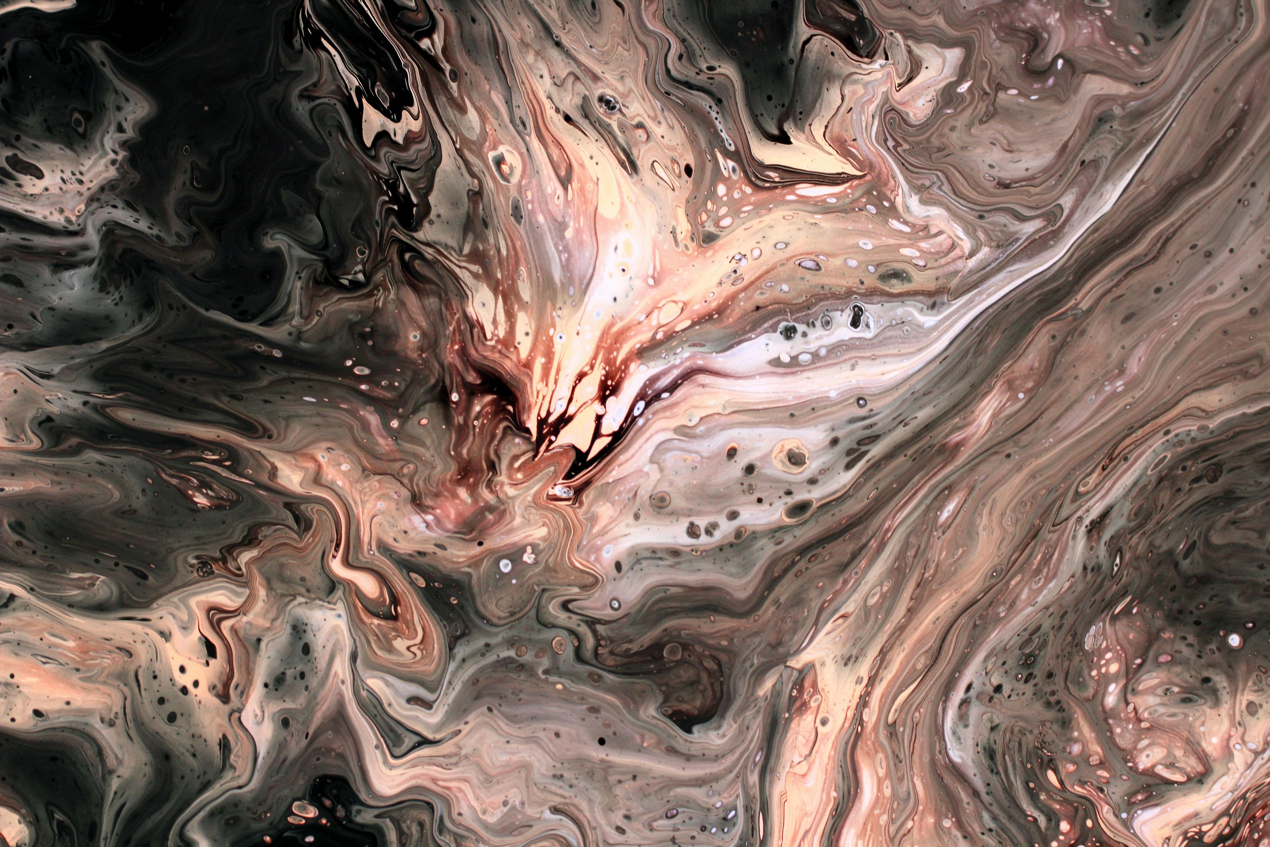 Abstract Marbled Paint Texture Design · Free Stock Photo