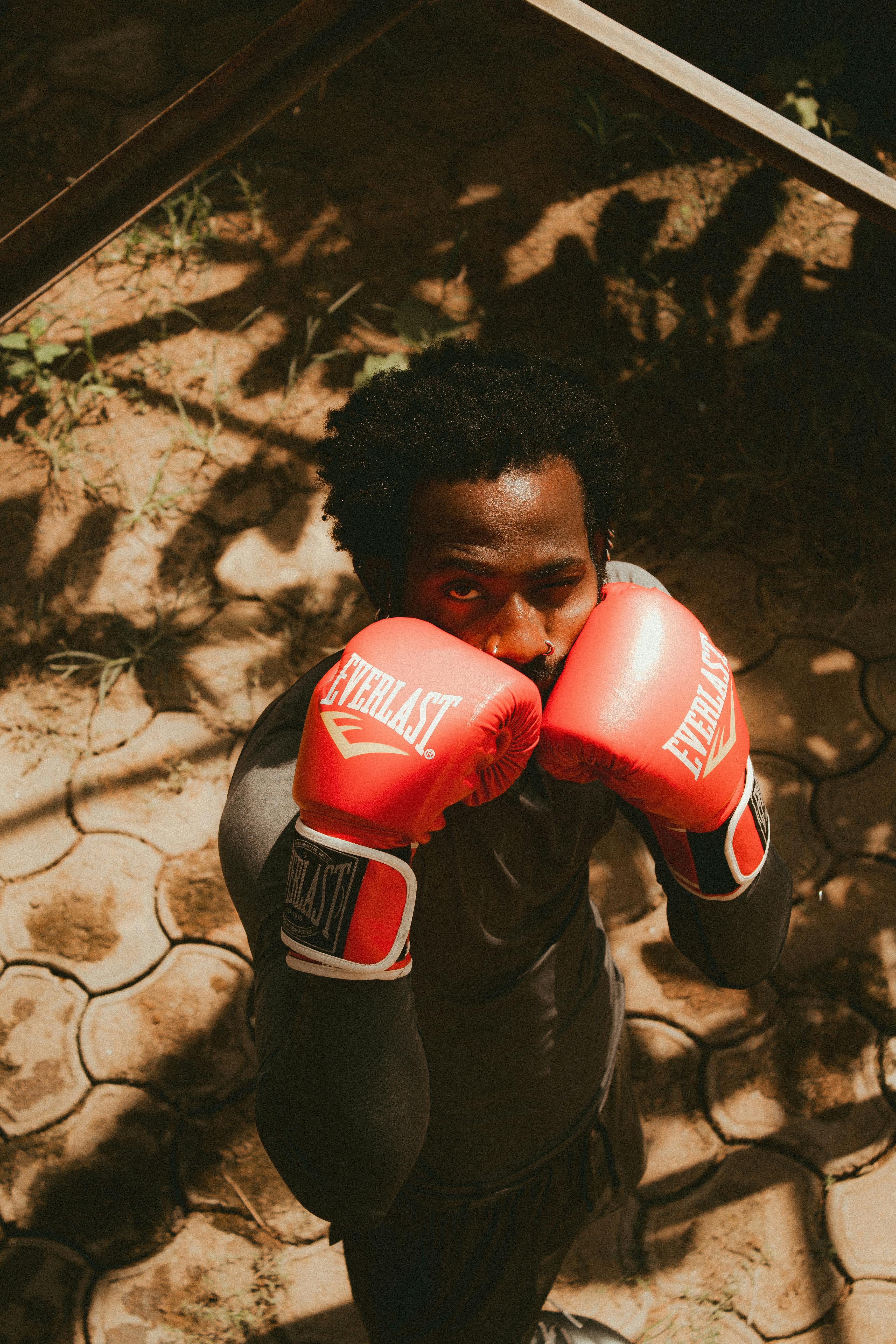 Dynamic Boxer in Action Outdoors · Free Stock Photo