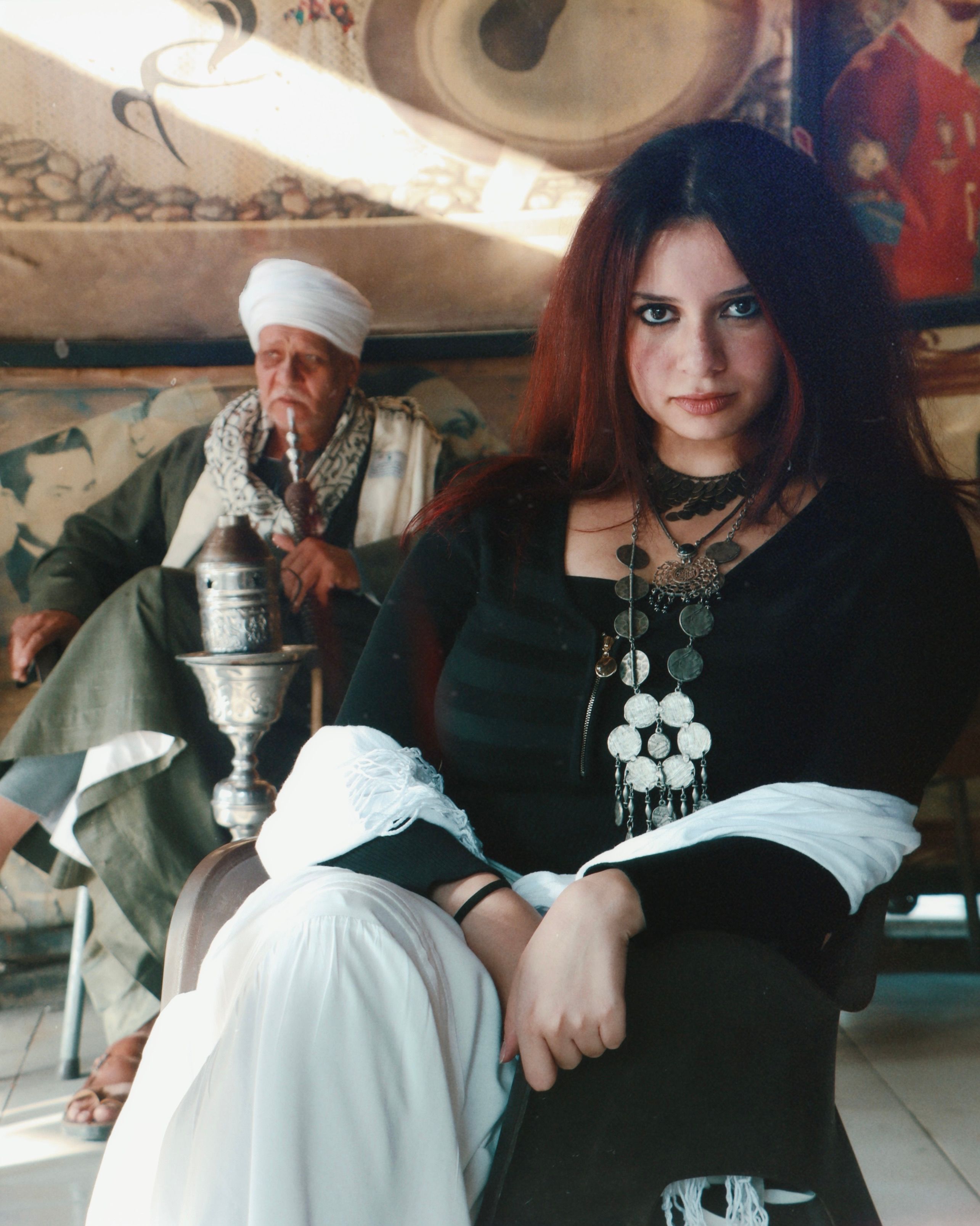 Traditional Egyptian Scene in Cairo Cafe · Free Stock Photo