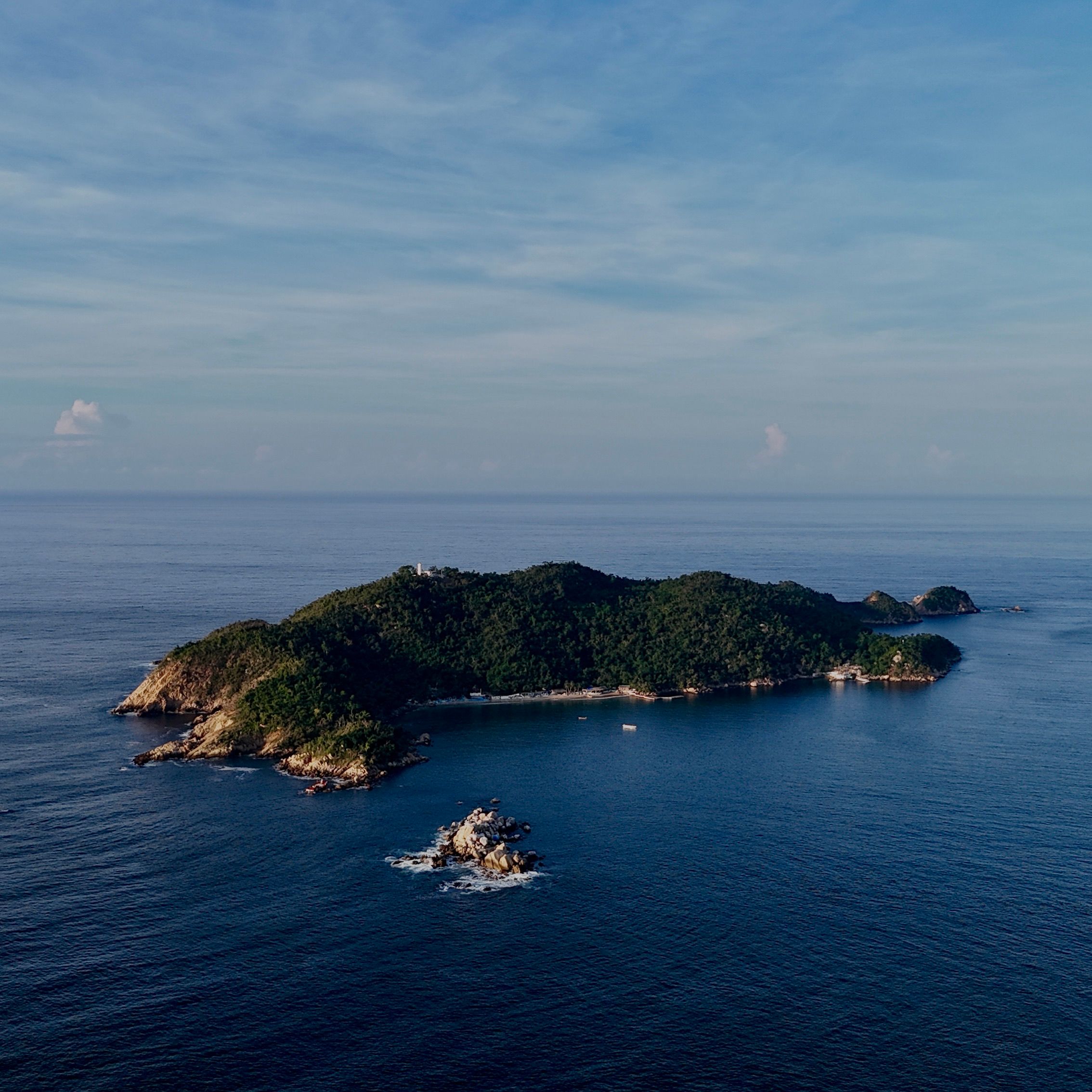 Vista Aérea De La Isla La Roqueta, Acapulco · Foto de stock gratuita