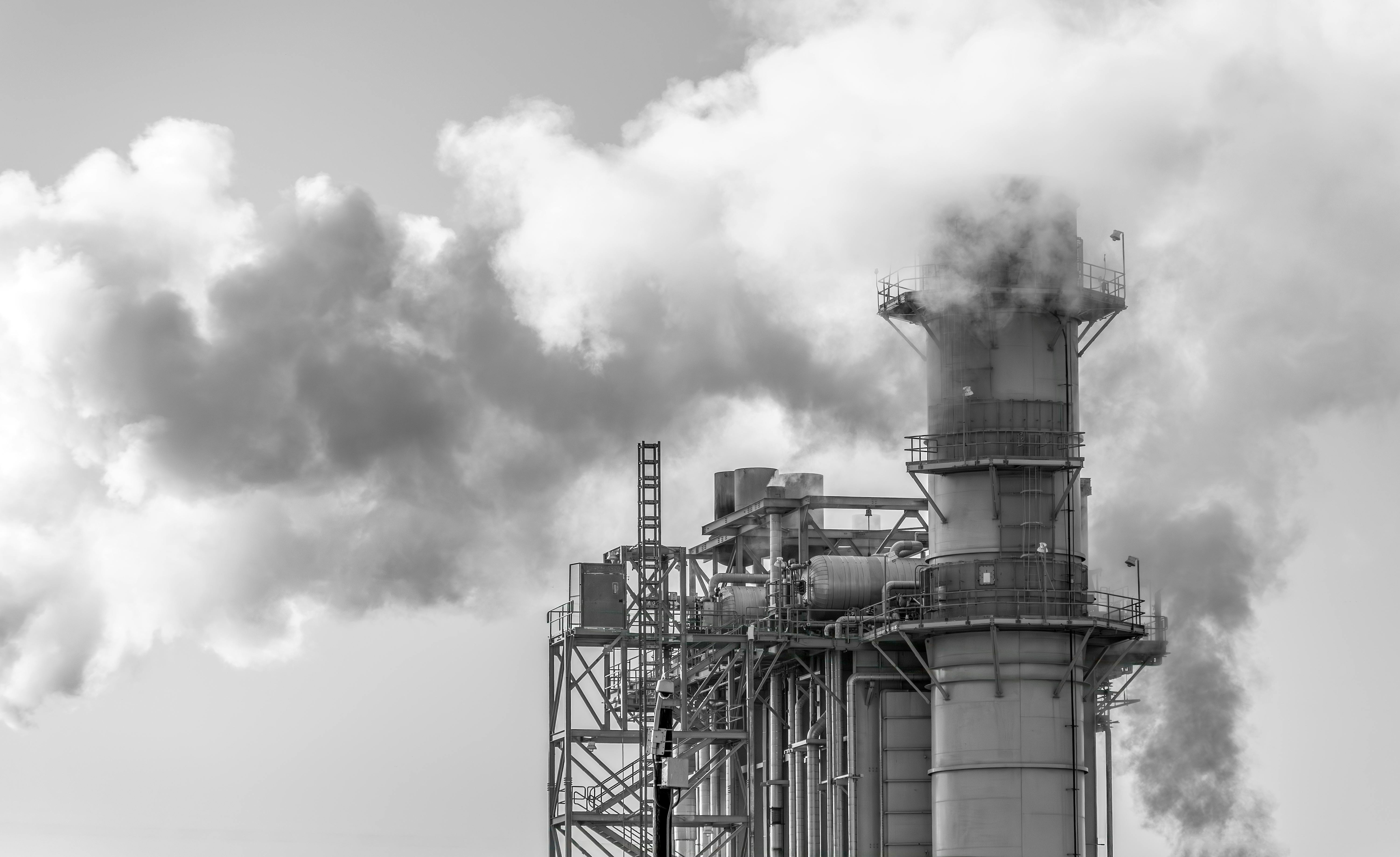 Industrial Factory Chimney Emitting Smoke · Free Stock Photo