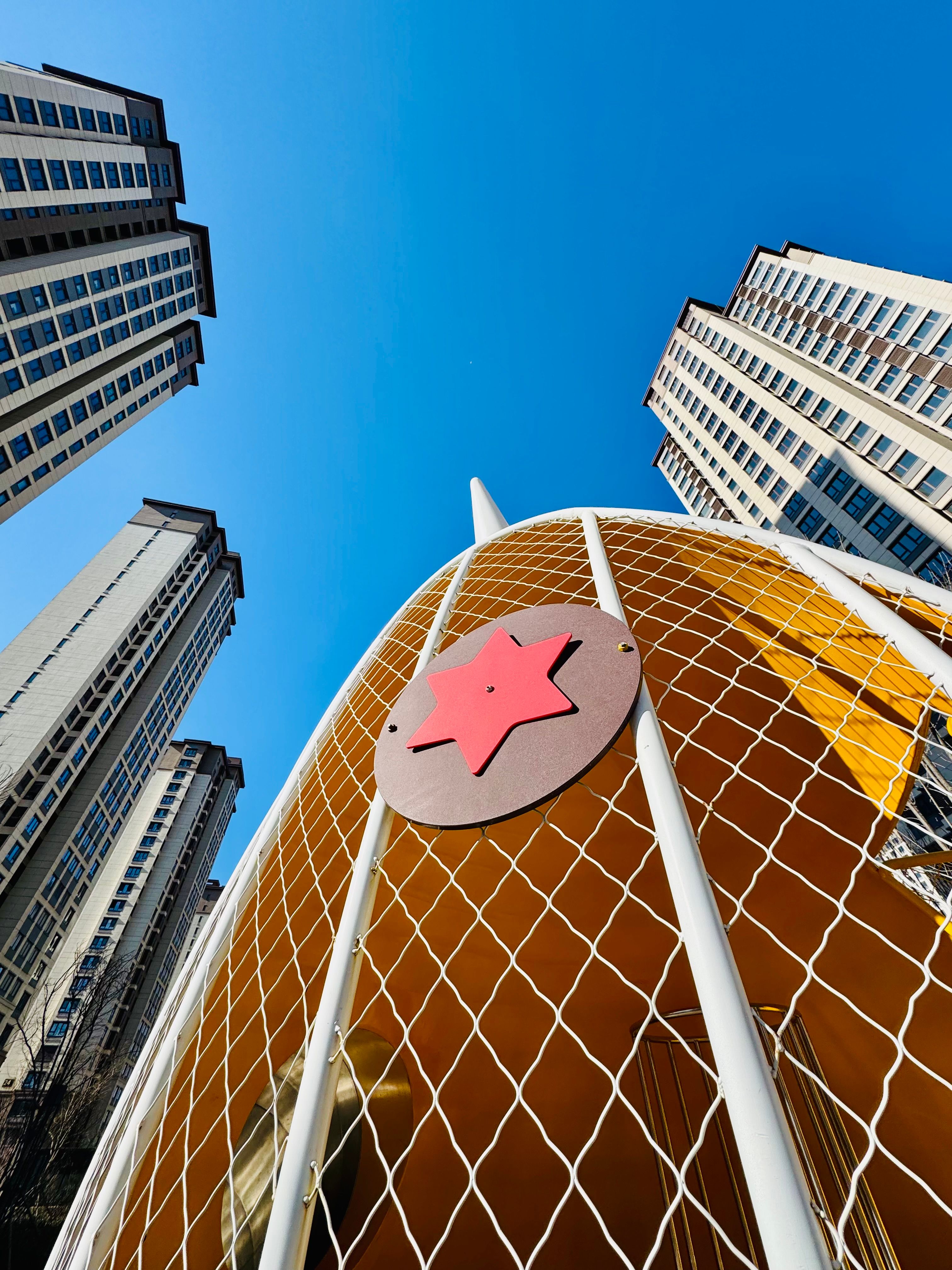 Modern Urban Architecture with Star Design · Free Stock Photo