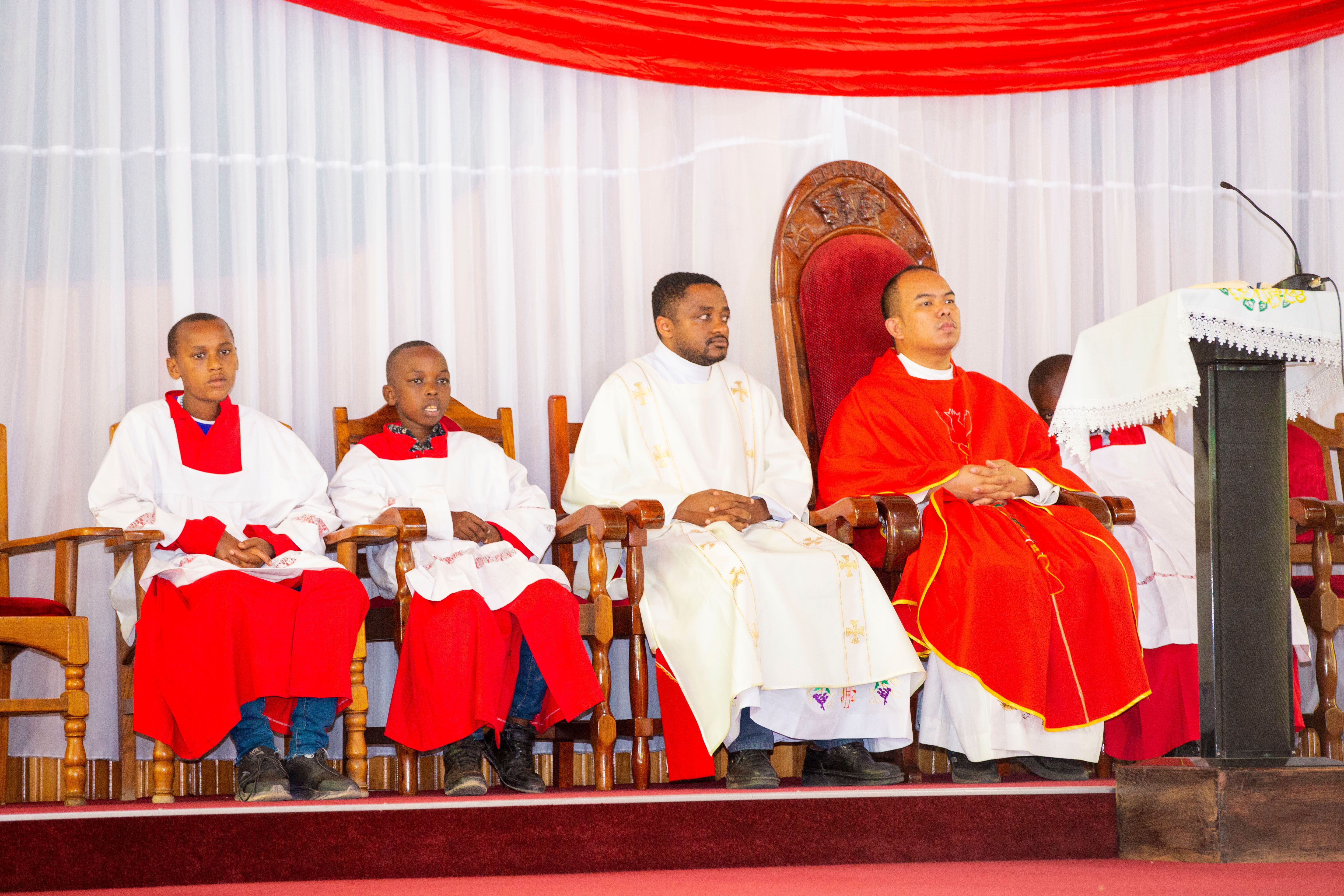 Religious Service with Robed Clergy Members · Free Stock Photo