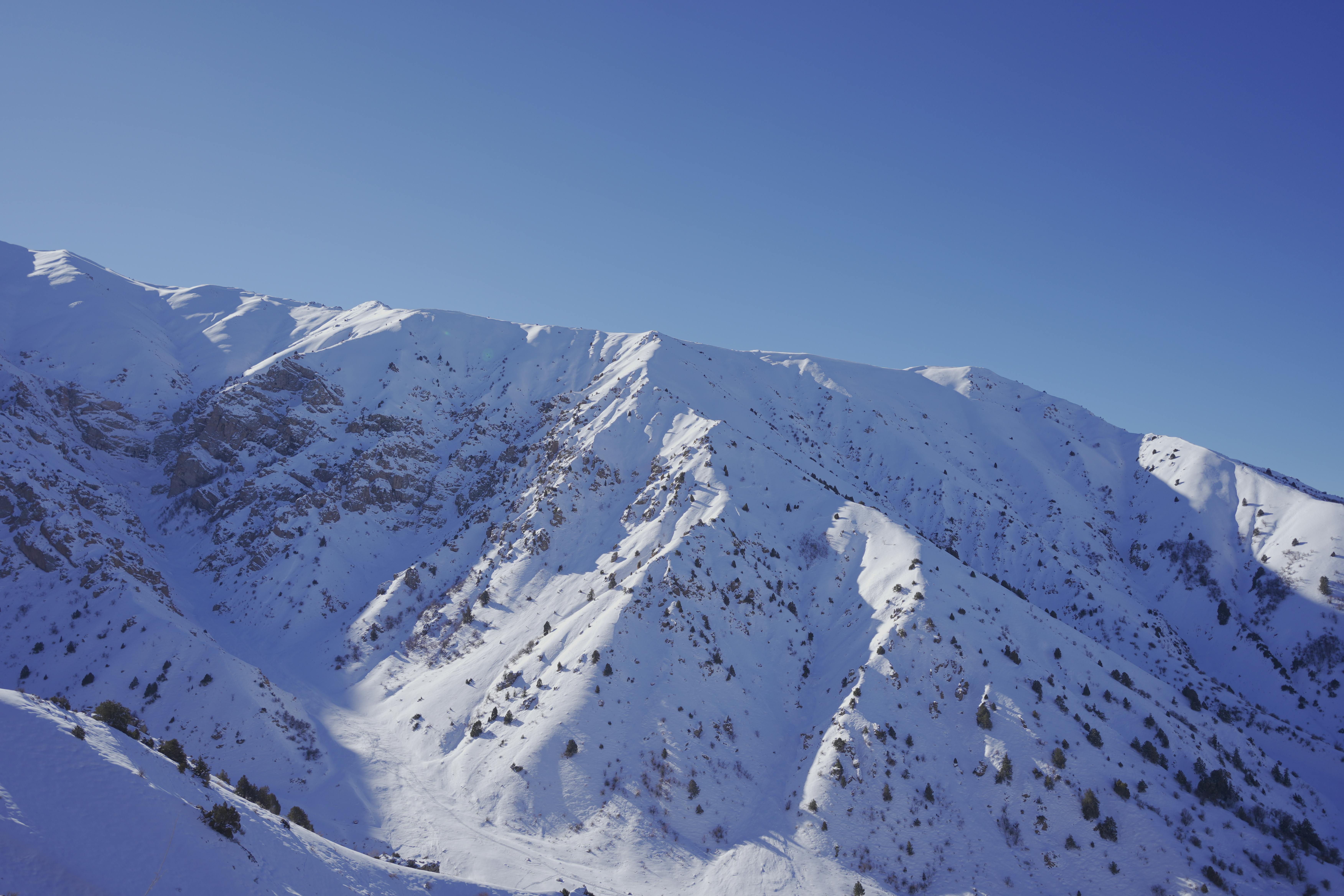 Snowy Mountains in Chimyon, Fergana Region · Free Stock Photo