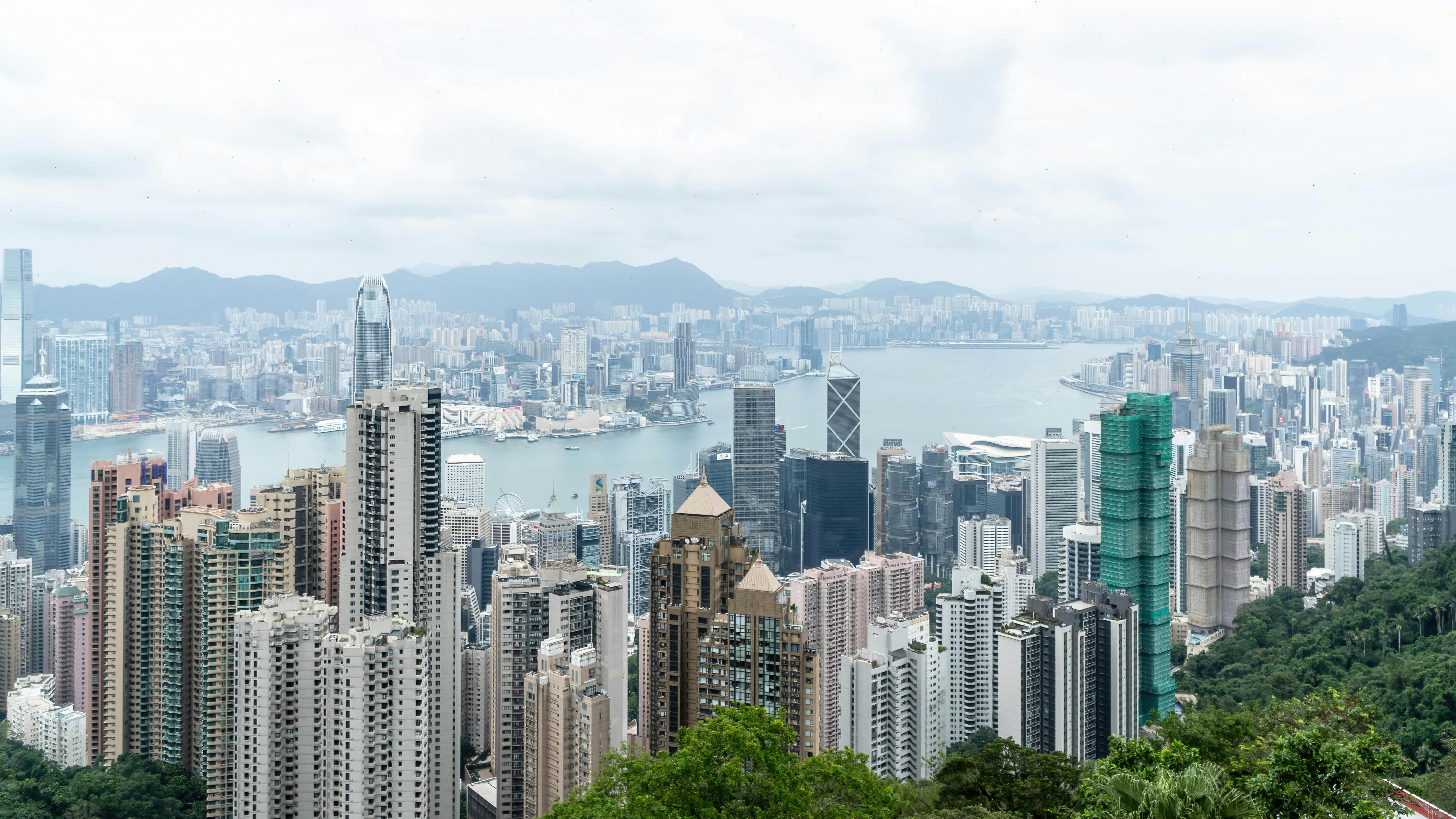 Stunning Hong Kong Skyline Urban Landscape View · Free Stock Photo