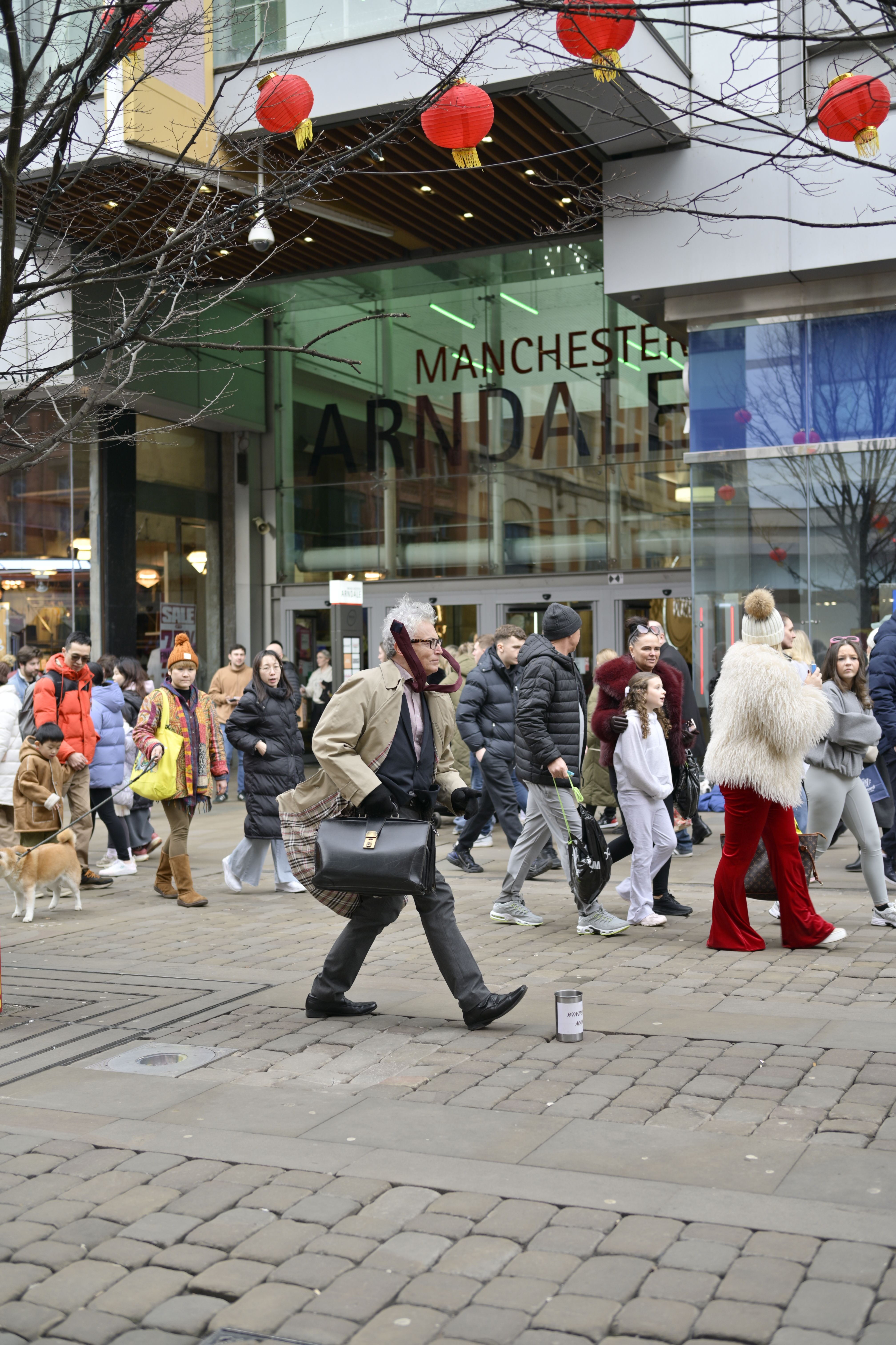 Crowd Outside Manchester Arndale Center · Free Stock Photo
