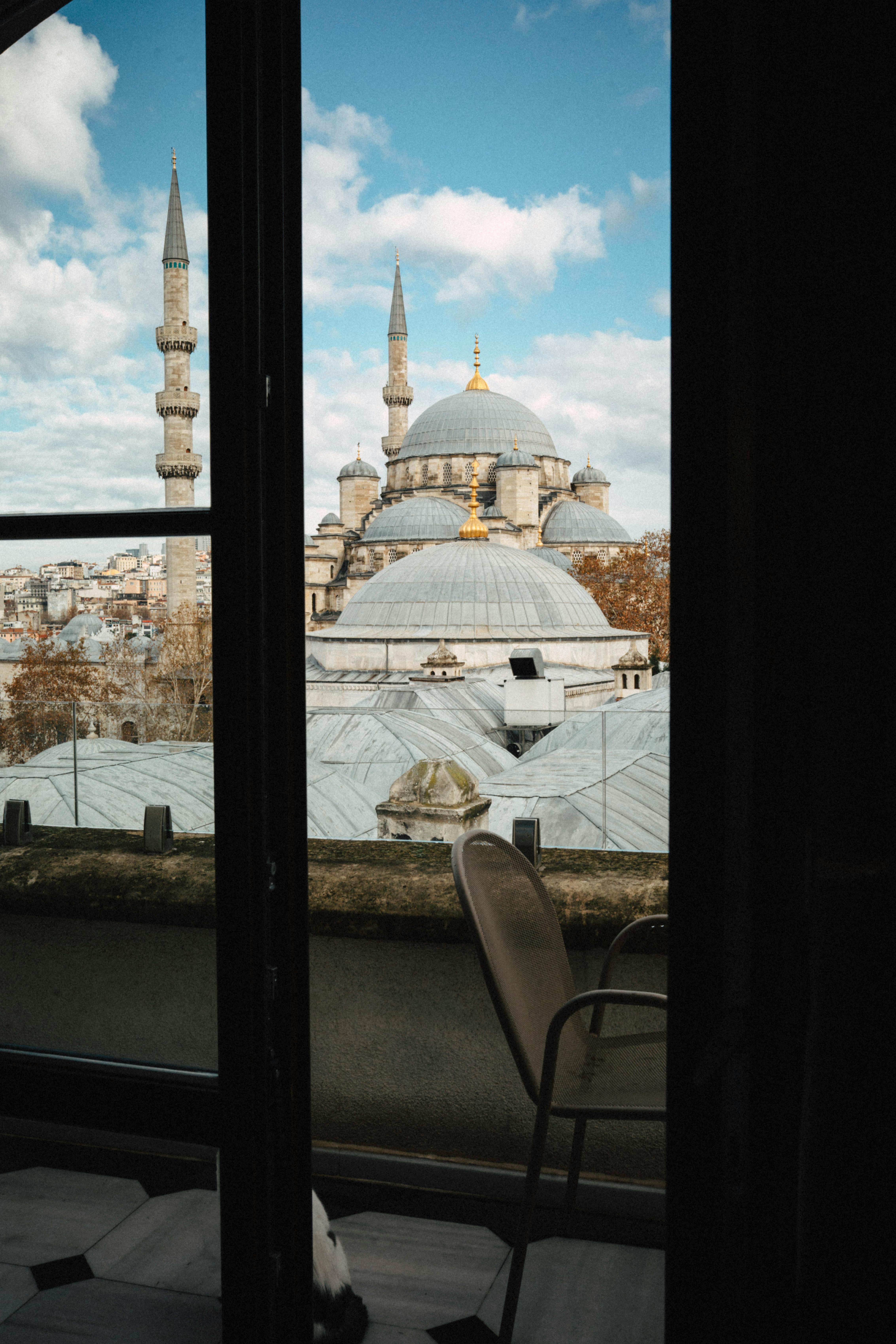 View Through Window of Mosque in Istanbul · Free Stock Photo