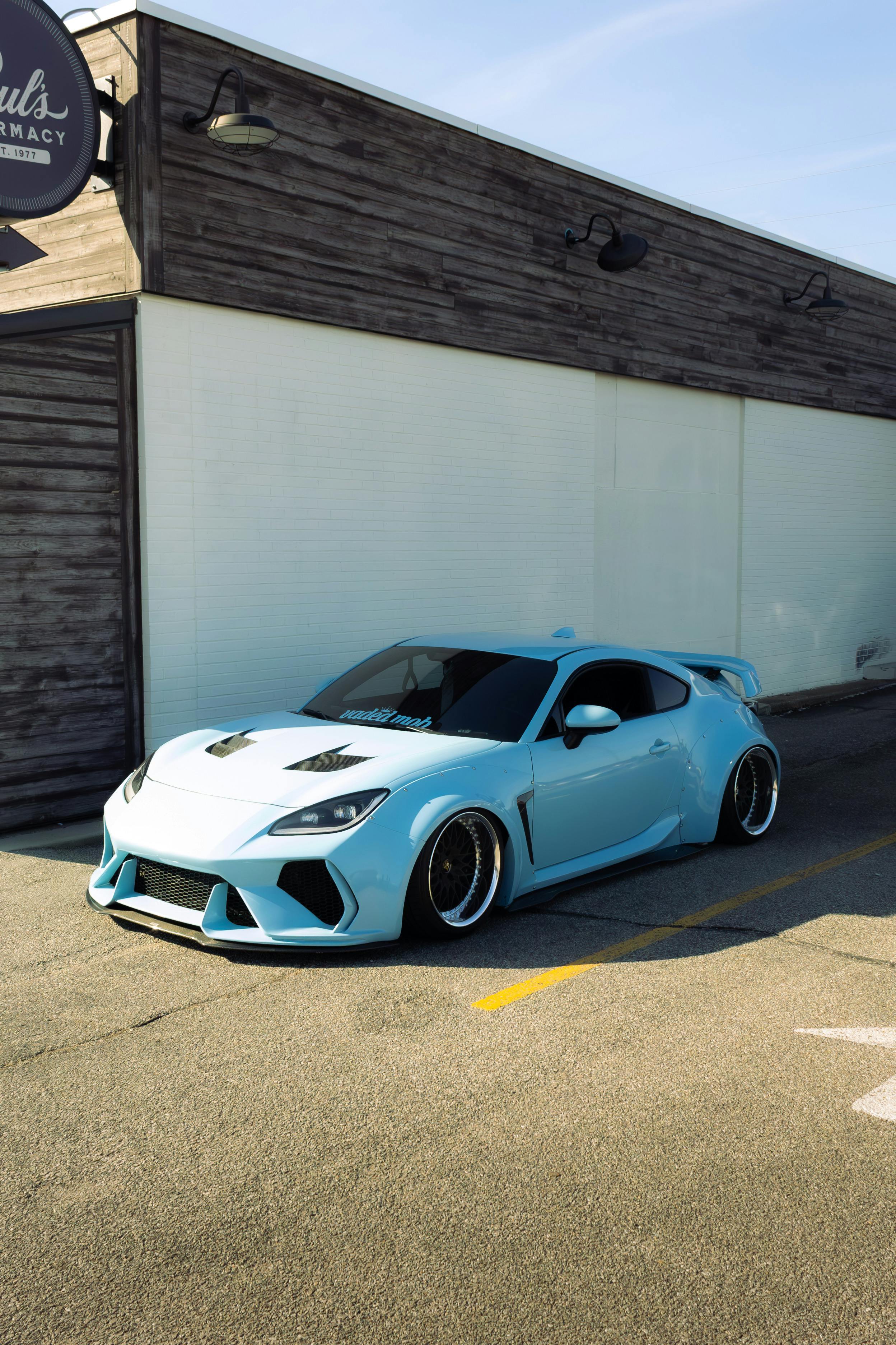 Sleek Modified Blue Toyota 86 Sports Car · Free Stock Photo