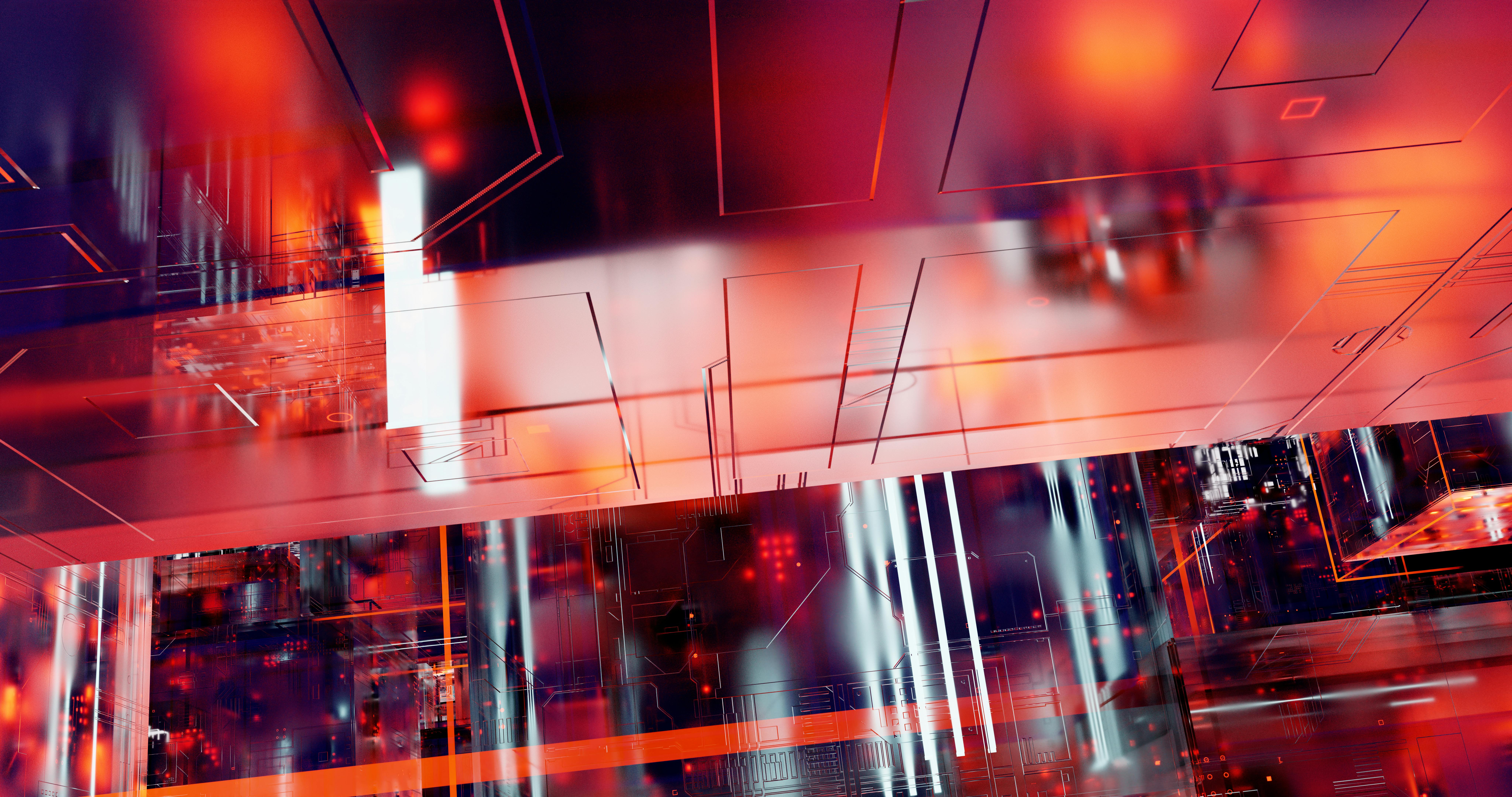 Futuristic Abstract Technology Background · Free Stock Photo