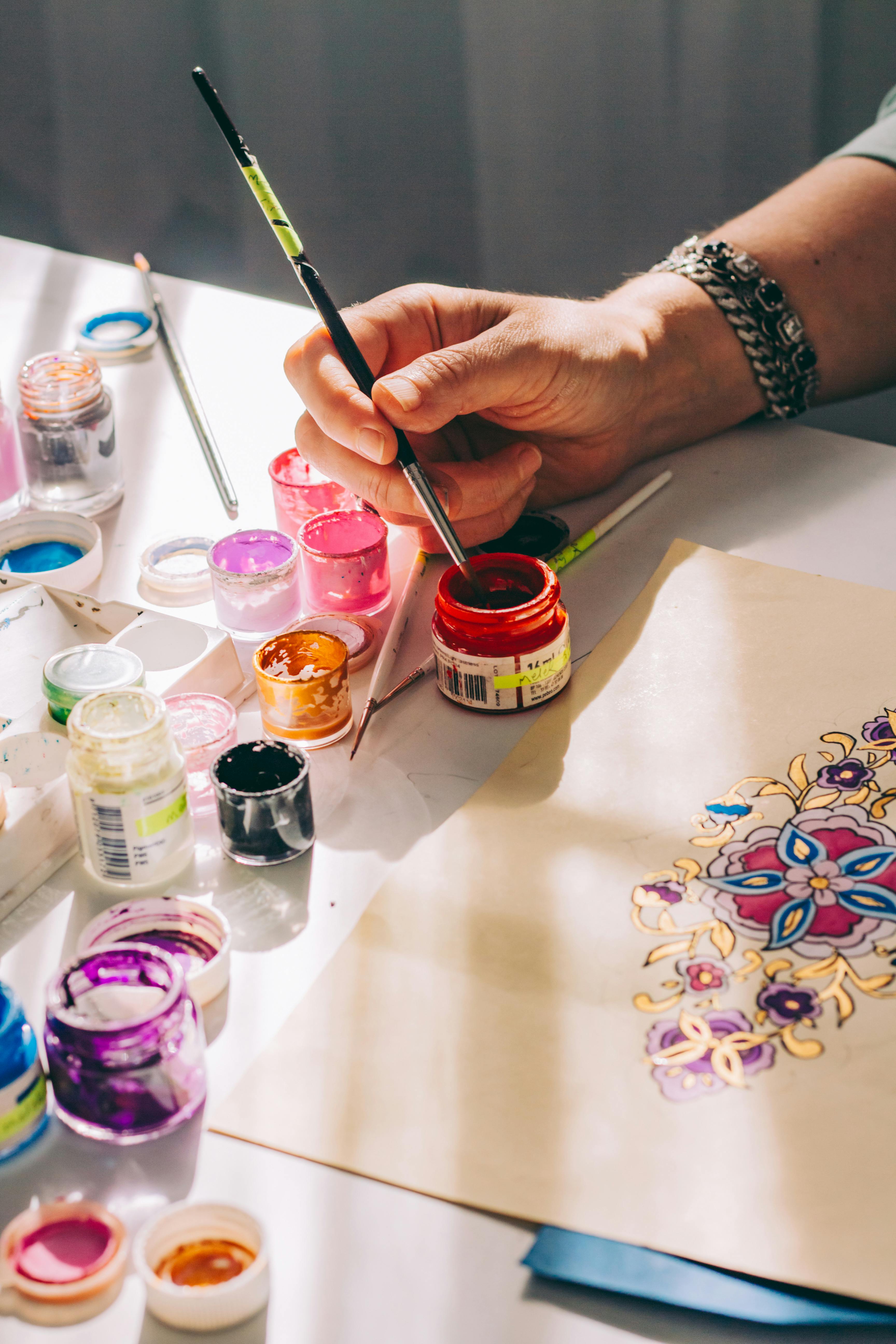 Artistic Painting with Vibrant Colors and Detail · Free Stock Photo