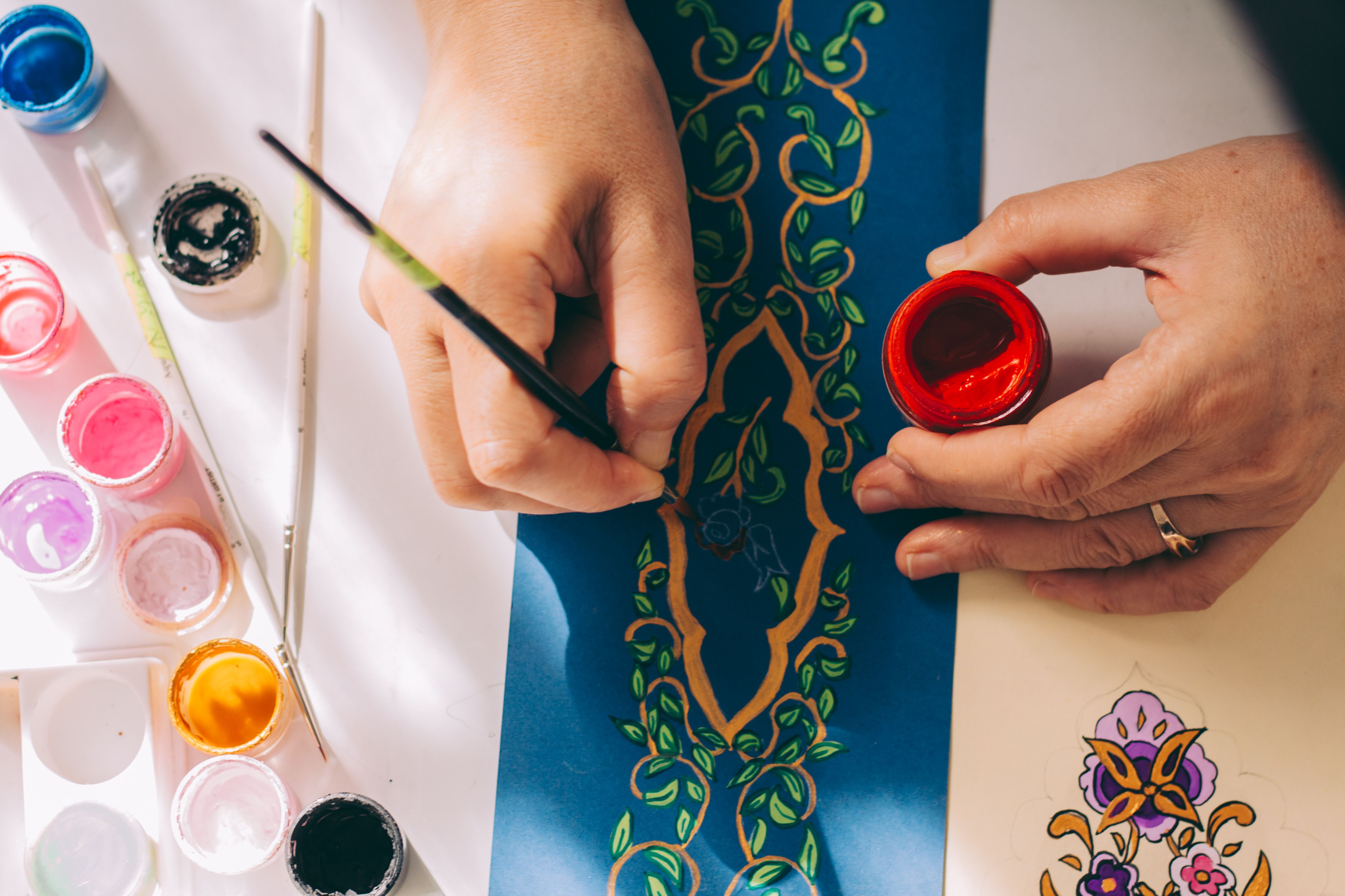 Artistic Hand Painting with Vibrant Colors · Free Stock Photo