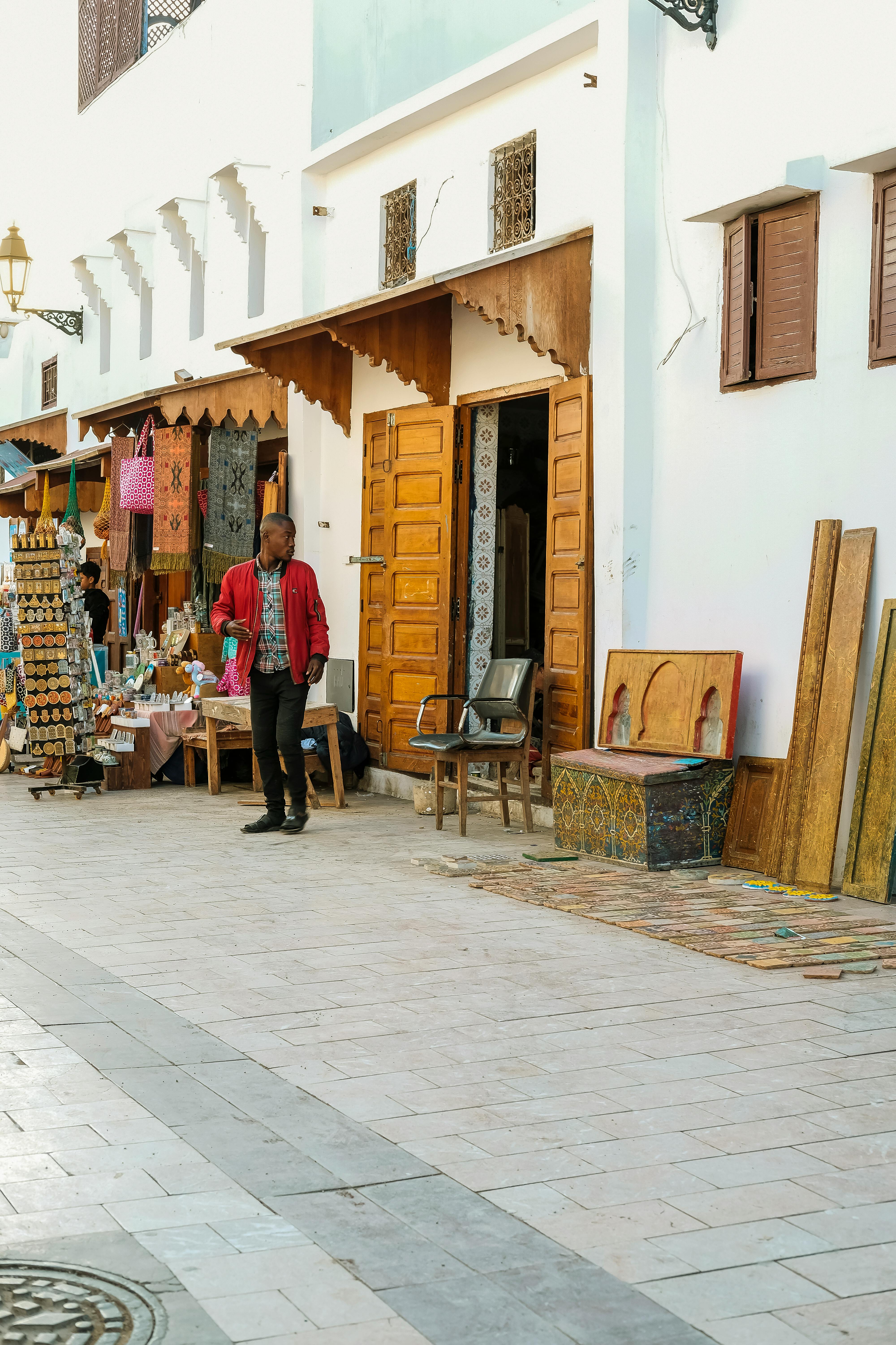 Traditional Market Street Scene in Rabat Morocco · Free Stock Photo