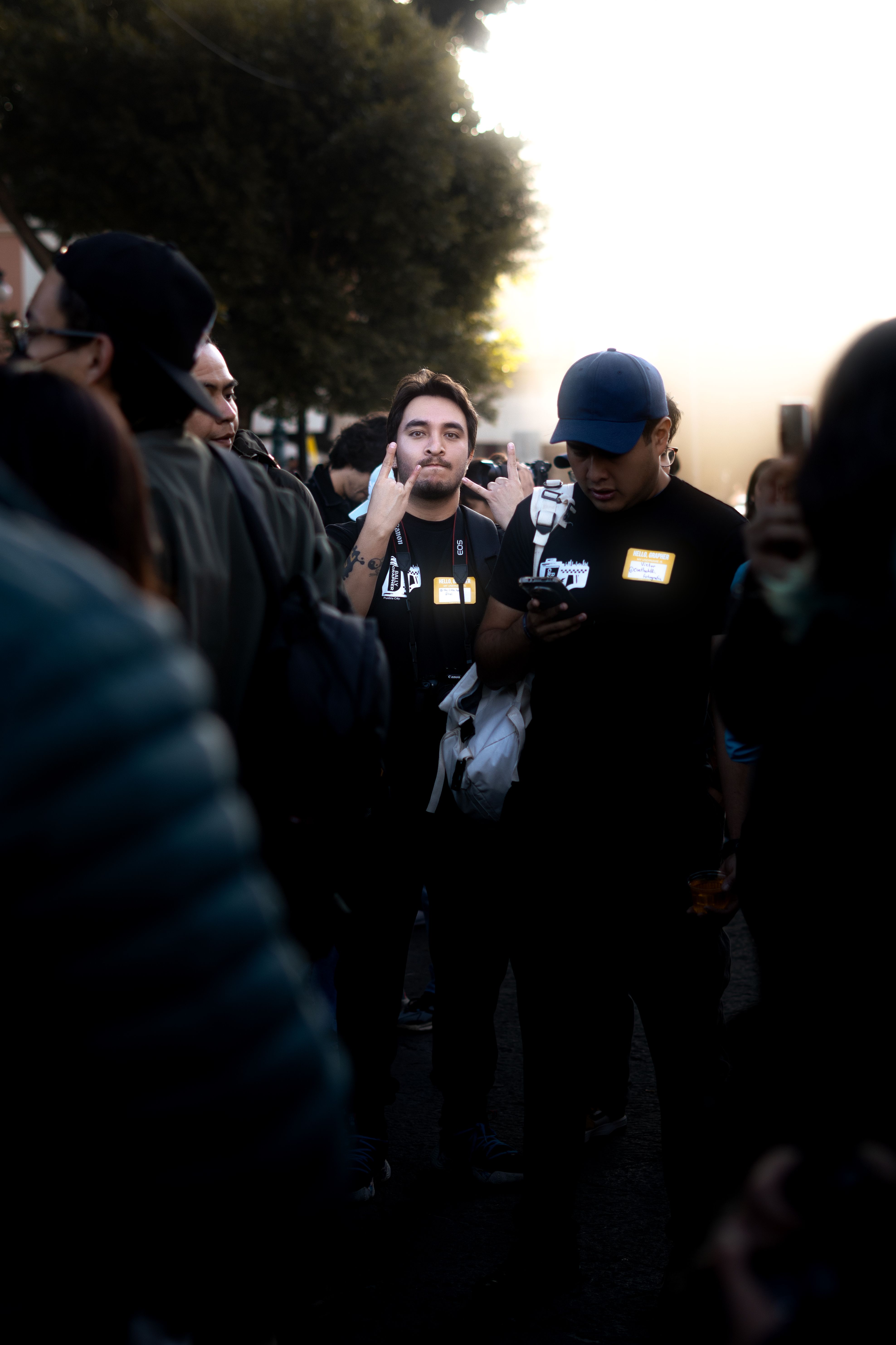 Urban Street Gathering at Dusk · Free Stock Photo